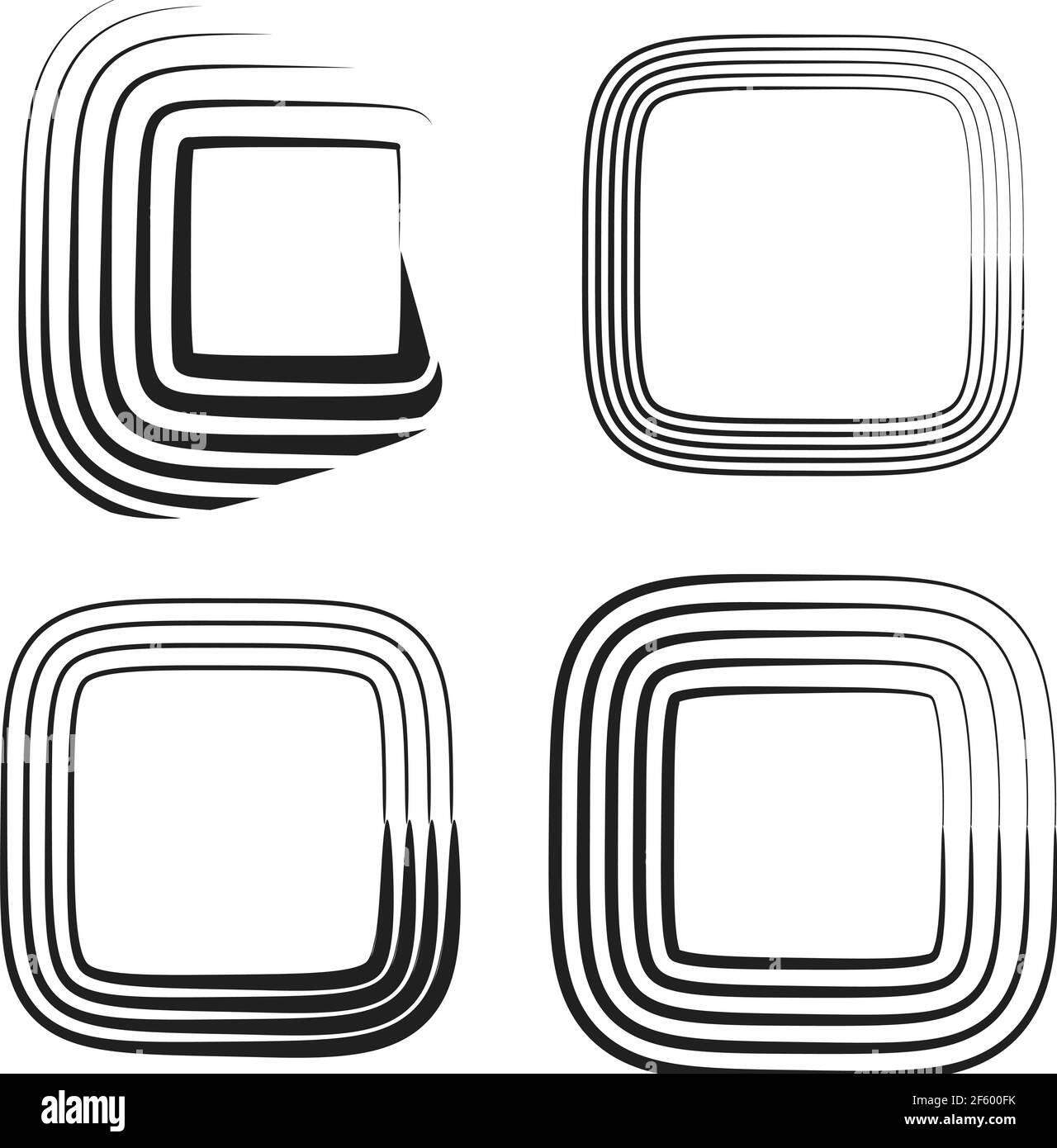Abstract squares graphics. Vector squares element set Stock Vector ...