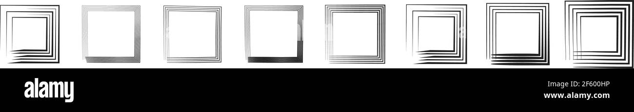 Abstract squares graphics. Vector squares element set Stock Vector ...