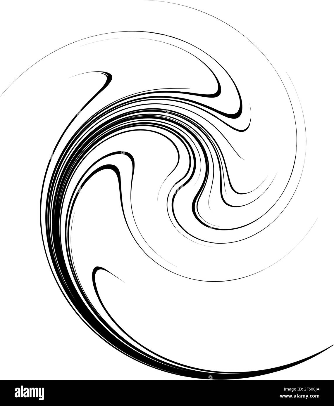 Spiral, swirl, twirl design element. Rotating radiAL lines — Stock ...