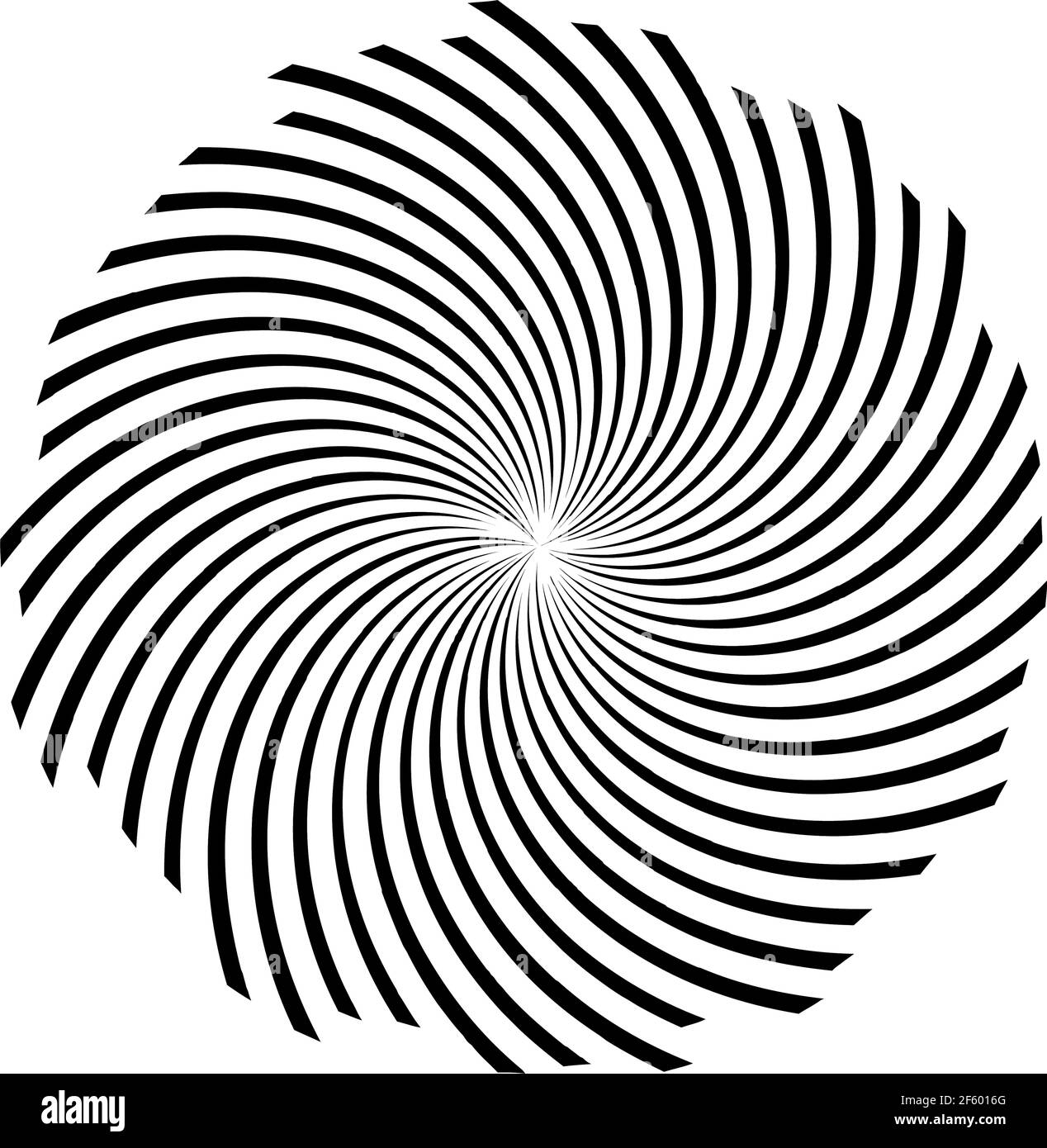 Spiral, swirl, twirl design element. Rotating radiAL lines — Stock ...