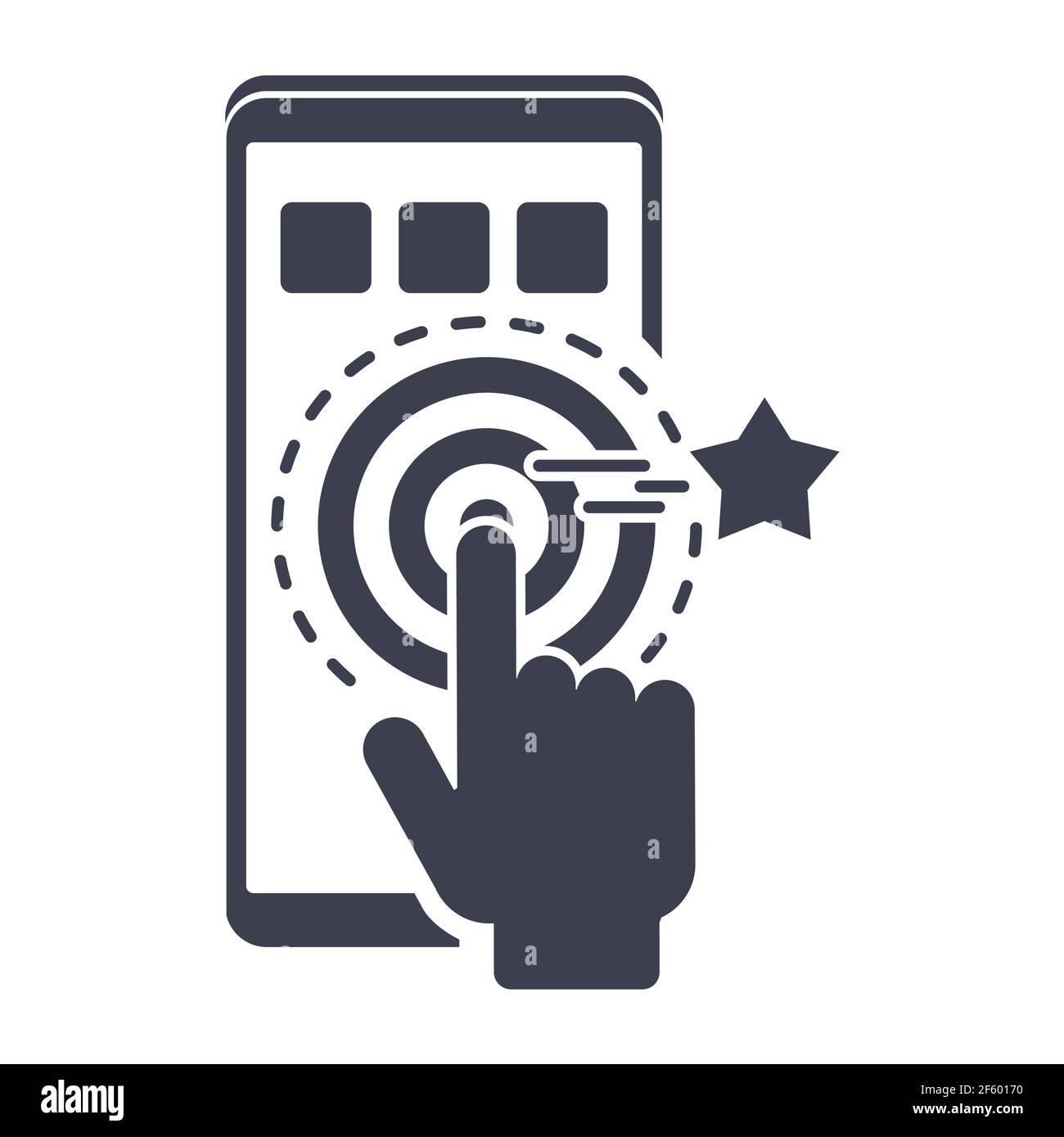 Woman banking phone app Cut Out Stock Images & Pictures - Alamy