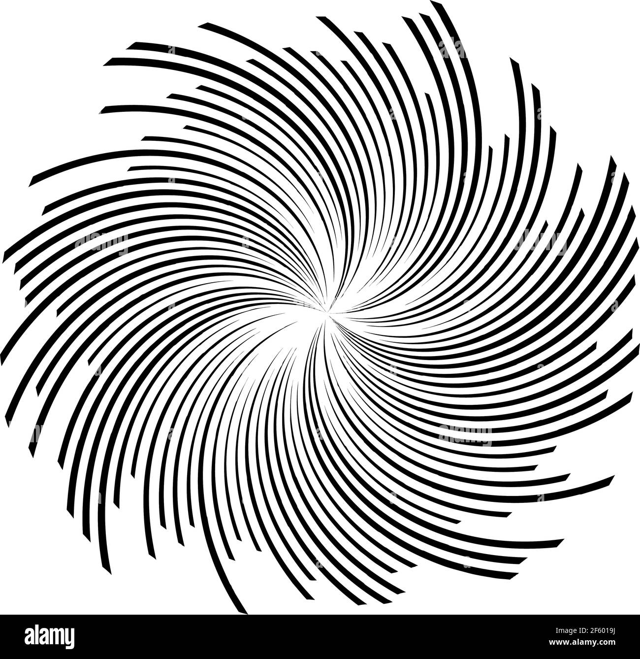 Spiral, swirl, twirl design element. Rotating radiAL lines — Stock ...