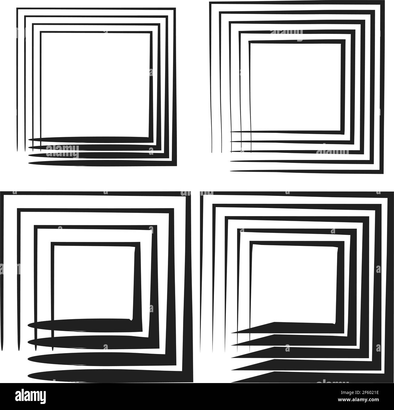 Abstract squares graphics. Vector squares element set Stock Vector ...