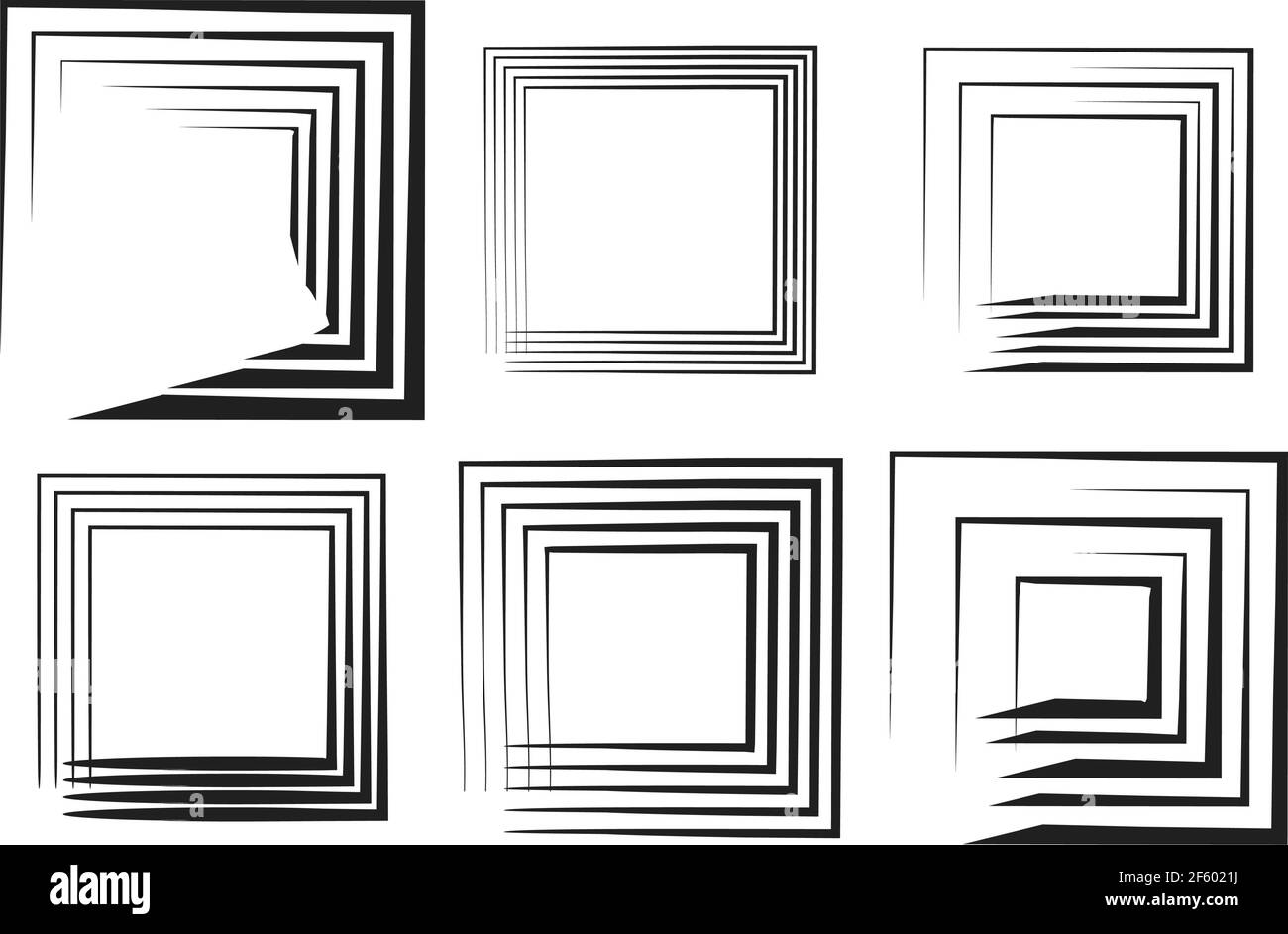Abstract squares graphics. Vector squares element set Stock Vector ...