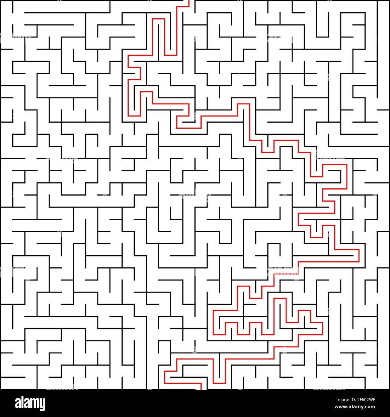 Maze, labyrinth puzzle game. Riddle, brain-teaser game concept ...