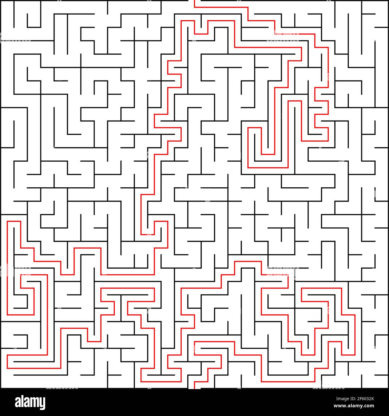 Maze, labyrinth puzzle game. Riddle, brain-teaser game concept ...