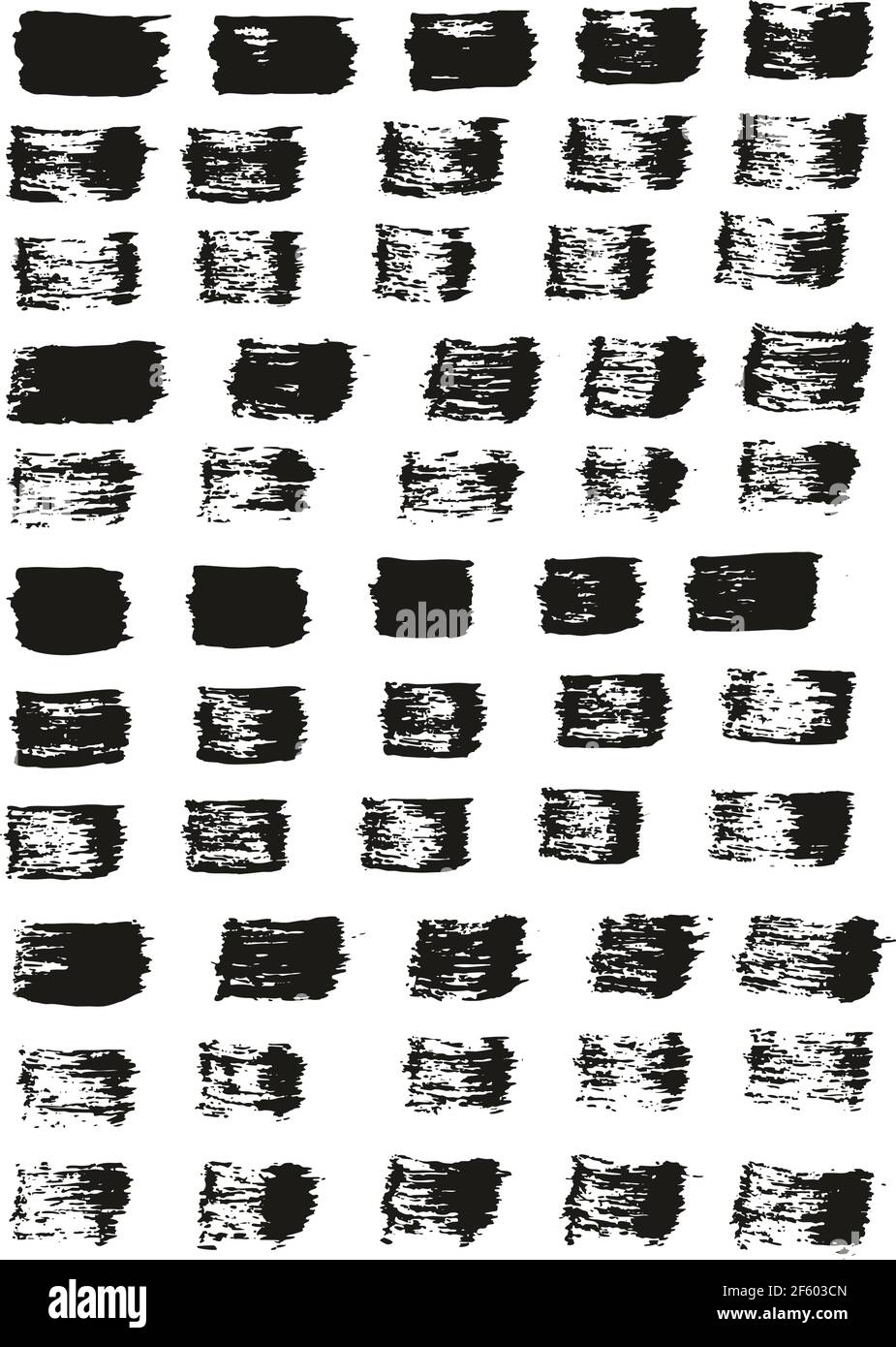 Flat Paint Brush Thin Straight Lines High Detail Abstract Vector ...