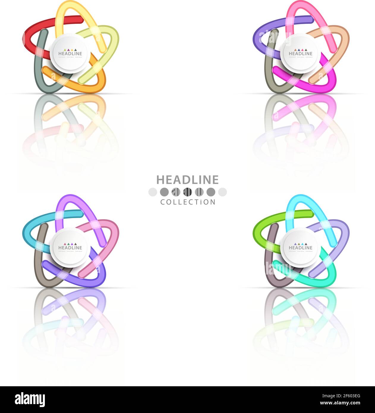 Brochure header colorful layout background template design collection ...