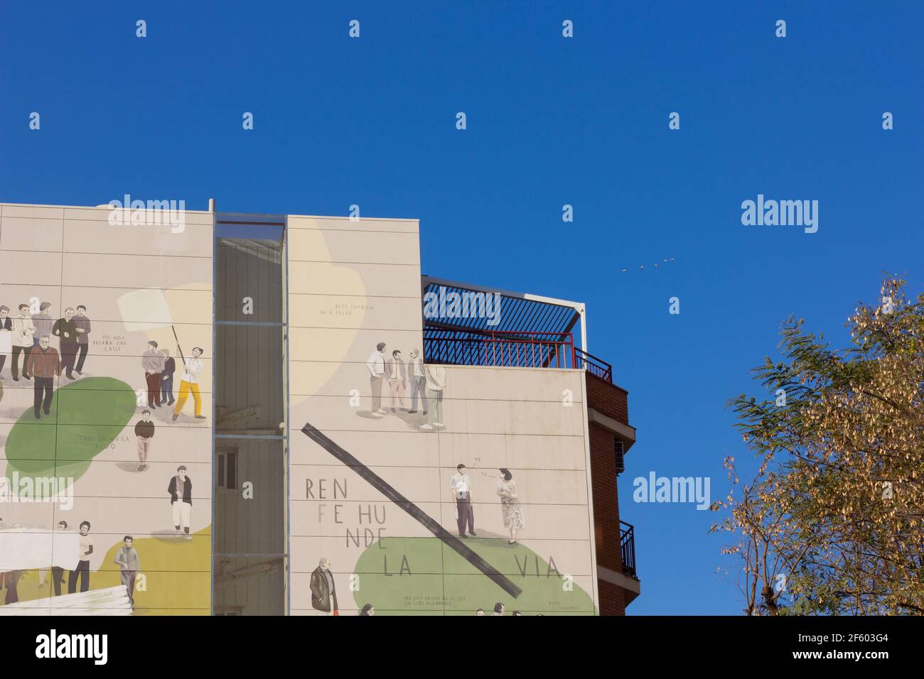 Cornices of buildings against a background of blue sky; angles formed ...