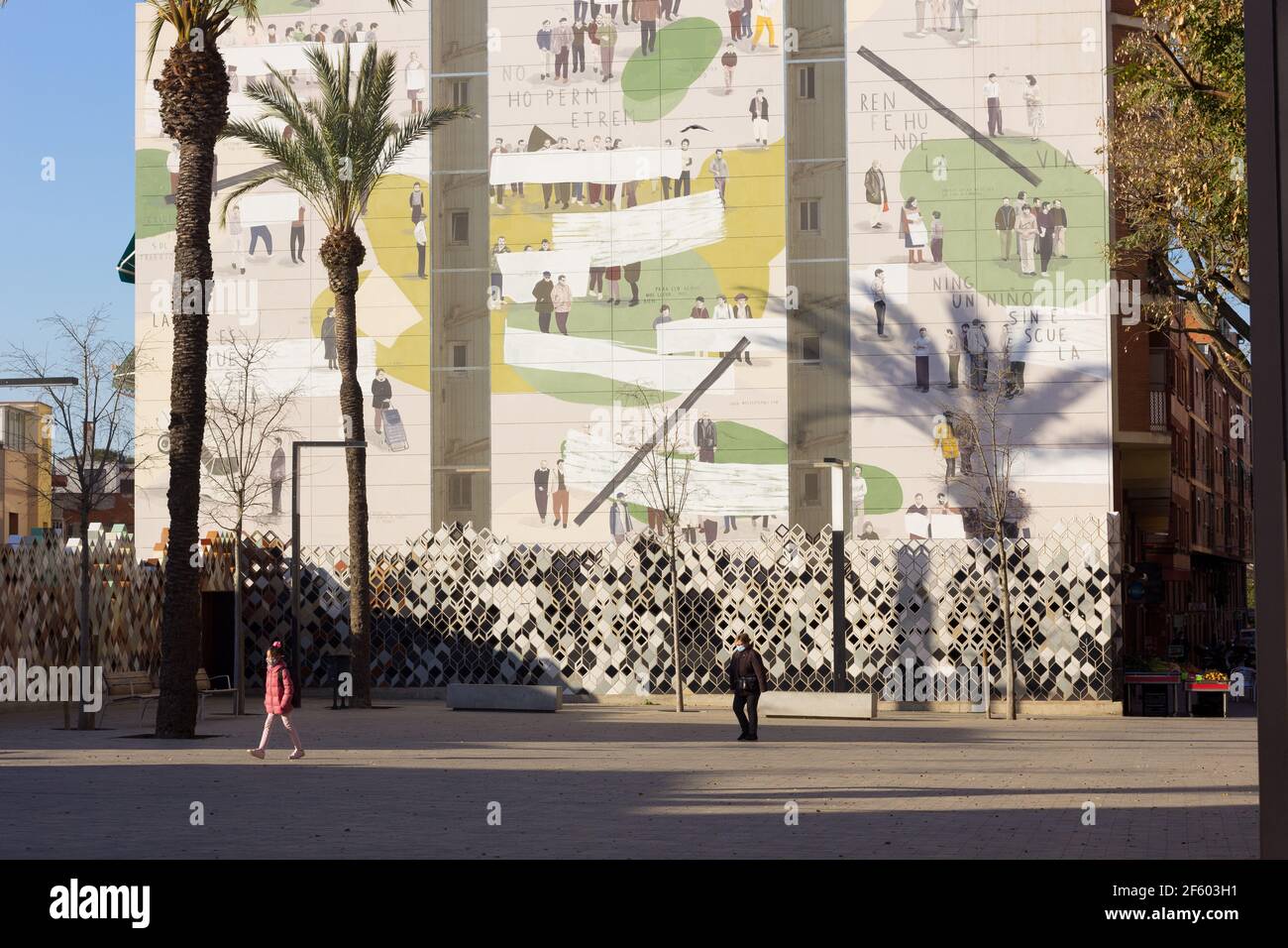 Cornices of buildings against a background of blue sky; angles formed ...