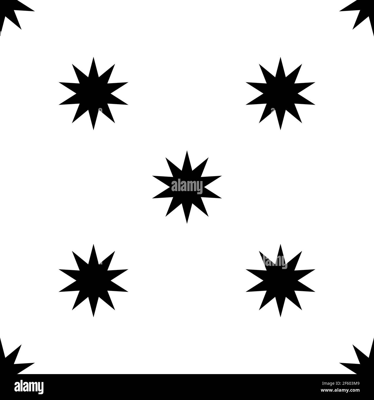 Repeatable, seamless star, star shape pattern, background — Stock ...