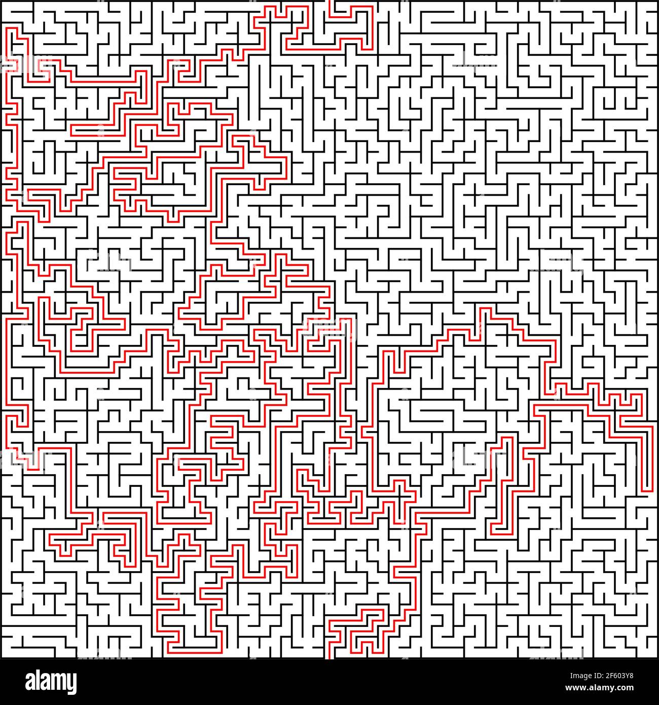 Maze, labyrinth puzzle game. Riddle, brain-teaser game concept ...