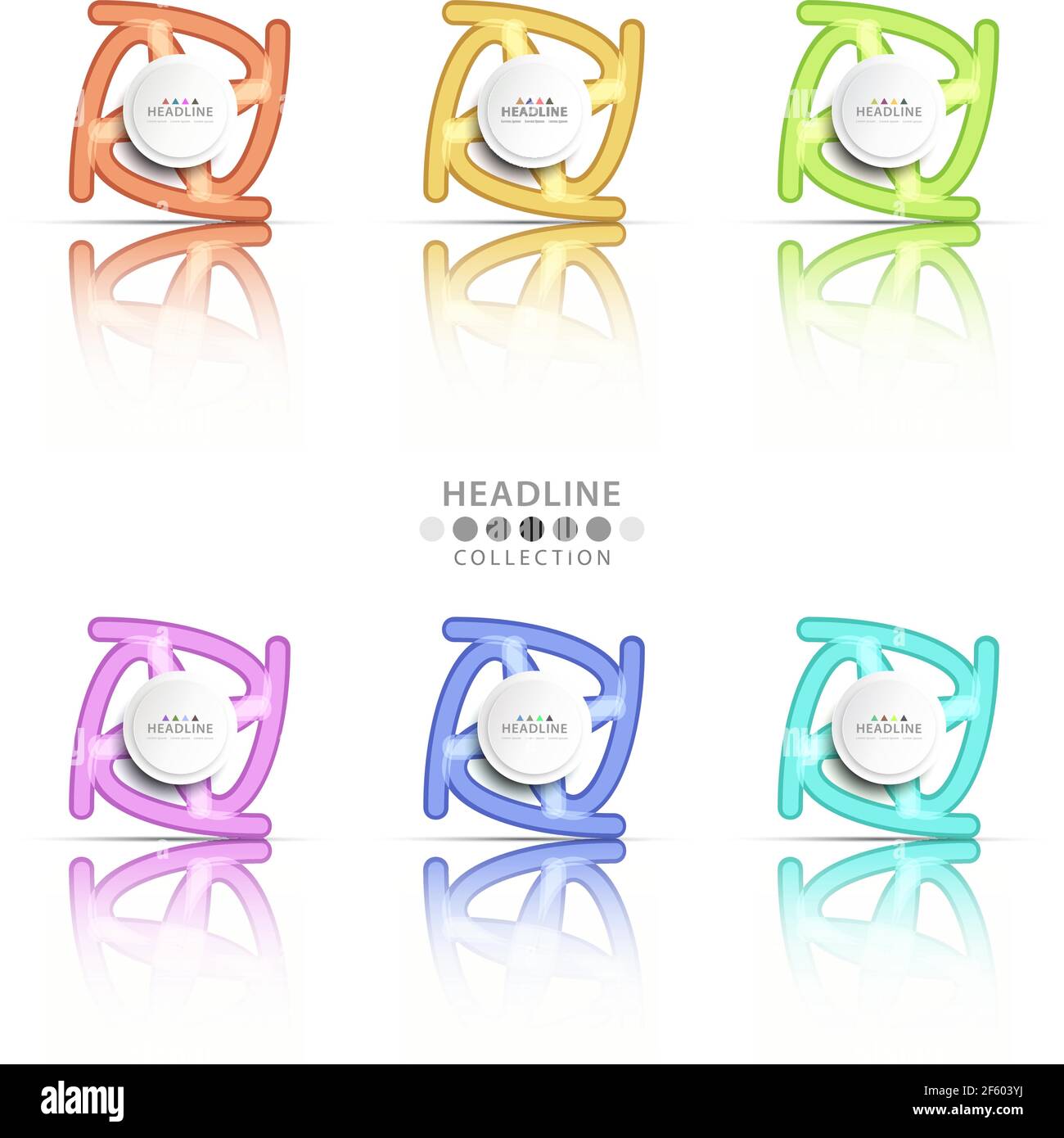 Brochure header colorful layout background template design collection ...