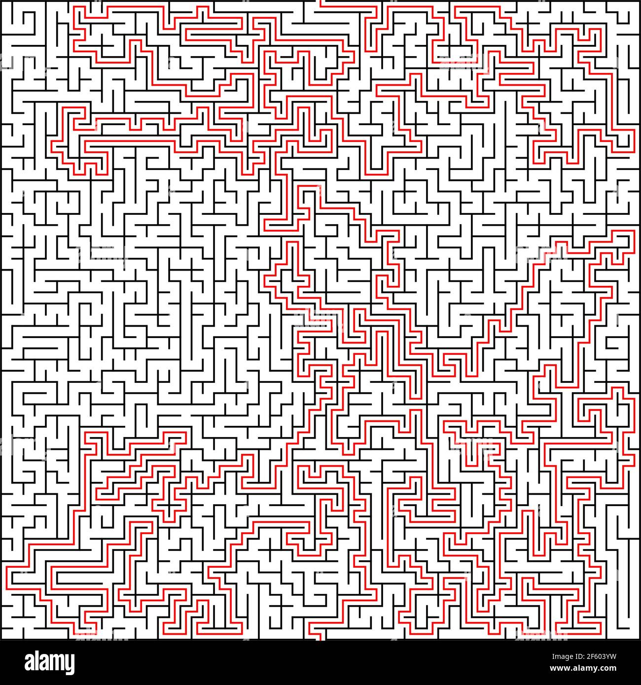 Maze, labyrinth puzzle game. Riddle, brain-teaser game concept ...