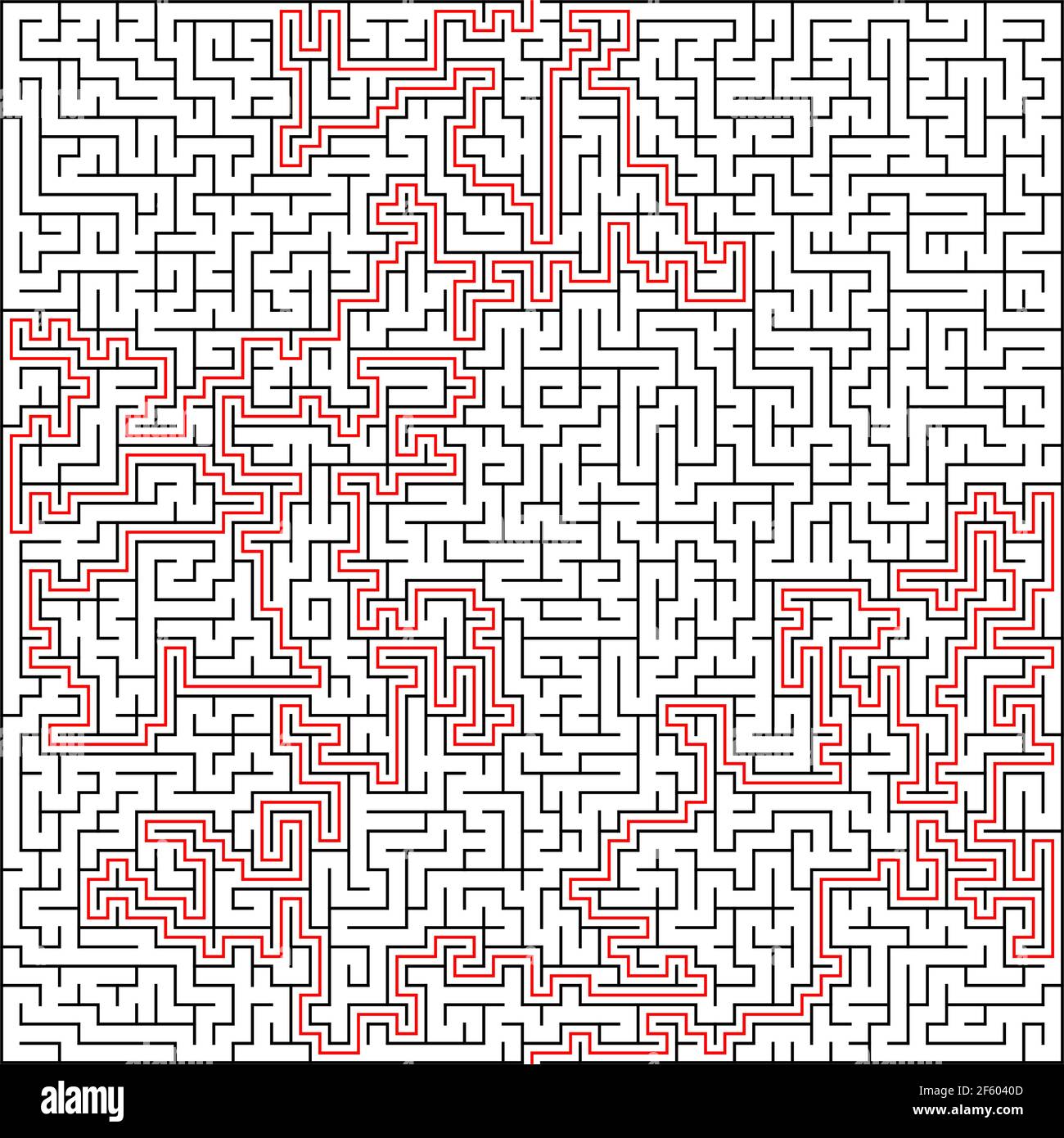 Maze, labyrinth puzzle game. Riddle, brain-teaser game concept ...