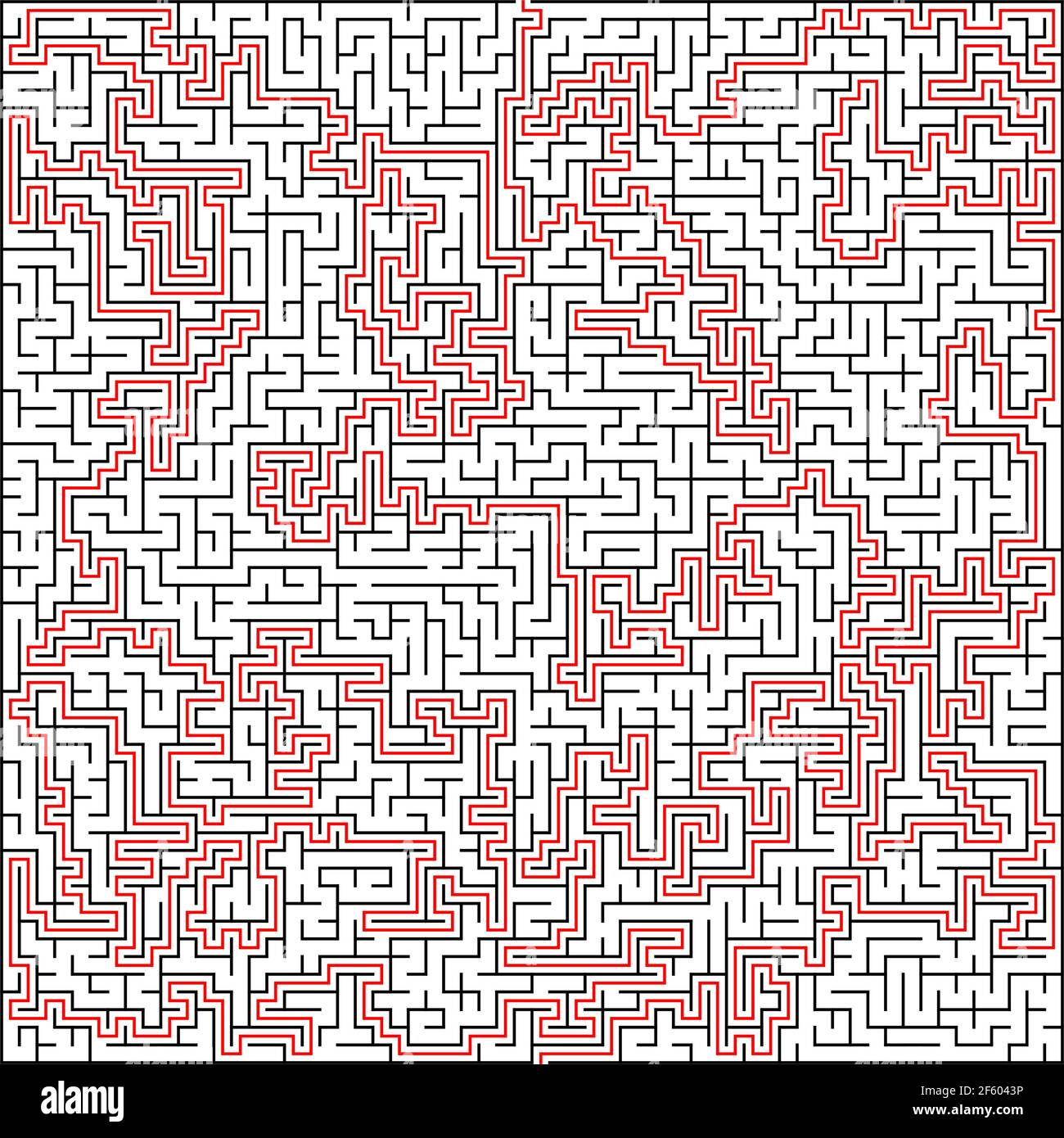 Maze, labyrinth puzzle game. Riddle, brain-teaser game concept ...