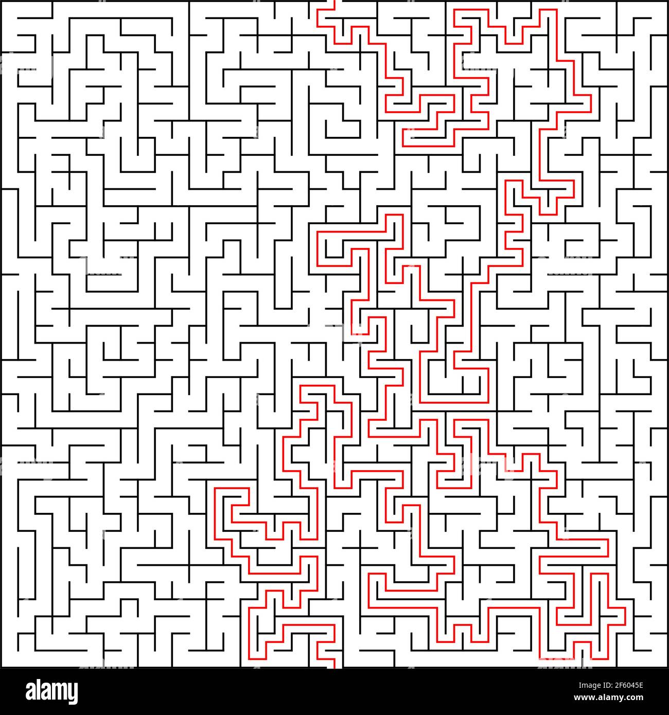 Maze, labyrinth puzzle game. Riddle, brain-teaser game concept ...