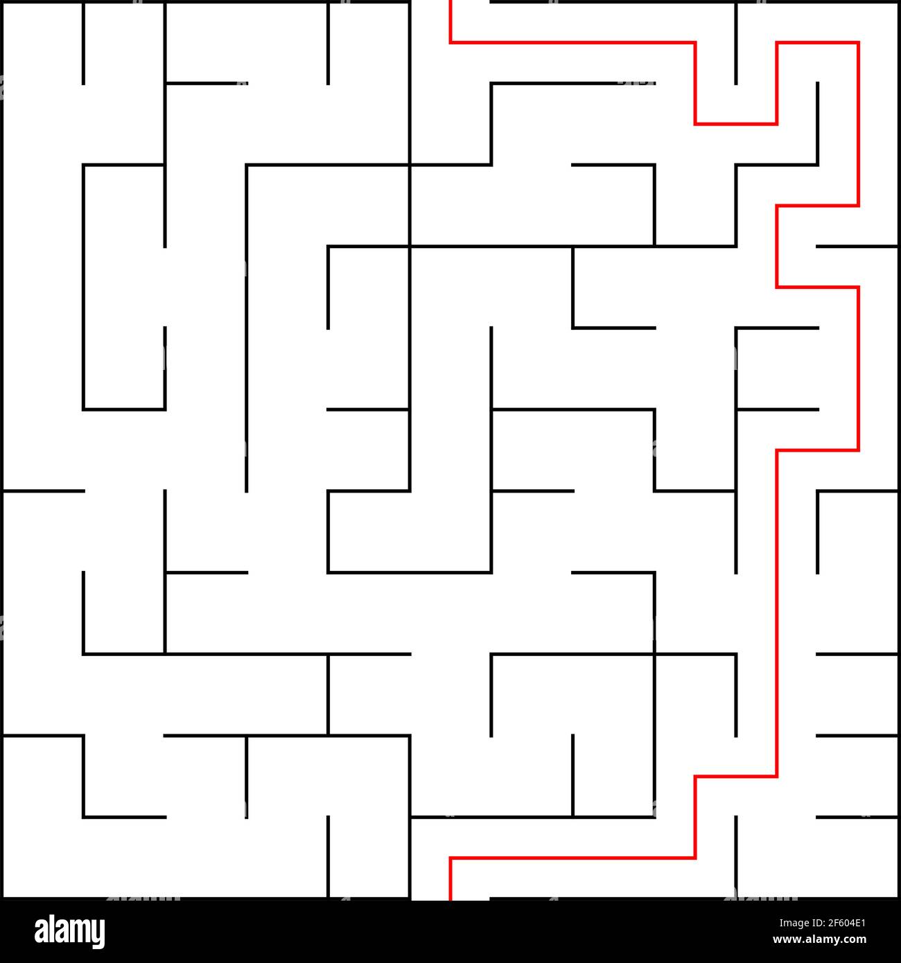 Maze, labyrinth puzzle game. Riddle, brain-teaser game concept ...
