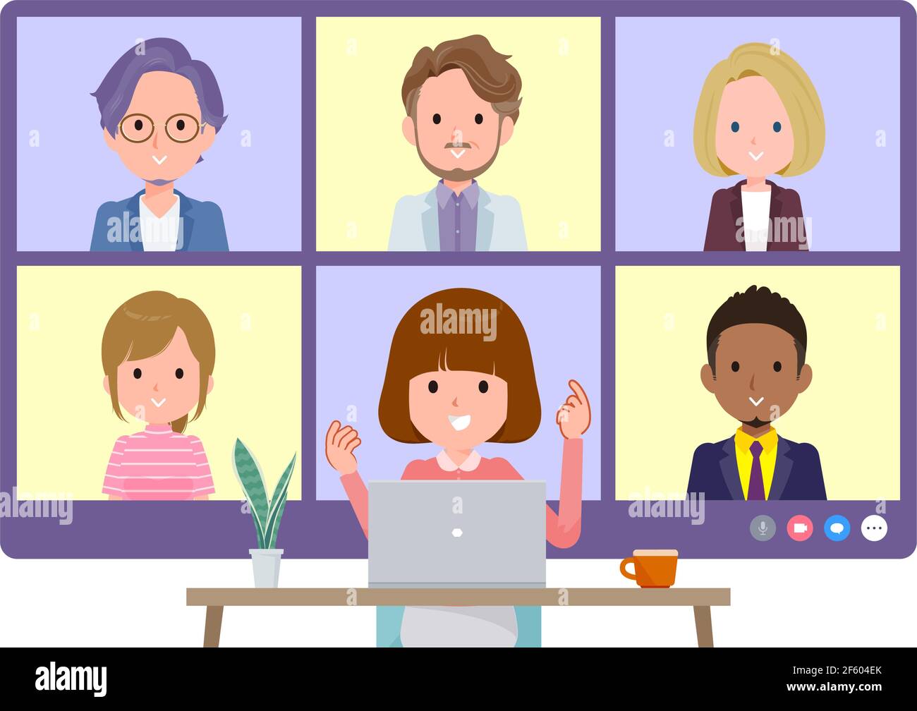 Split front screen Stock Vector Images - Alamy