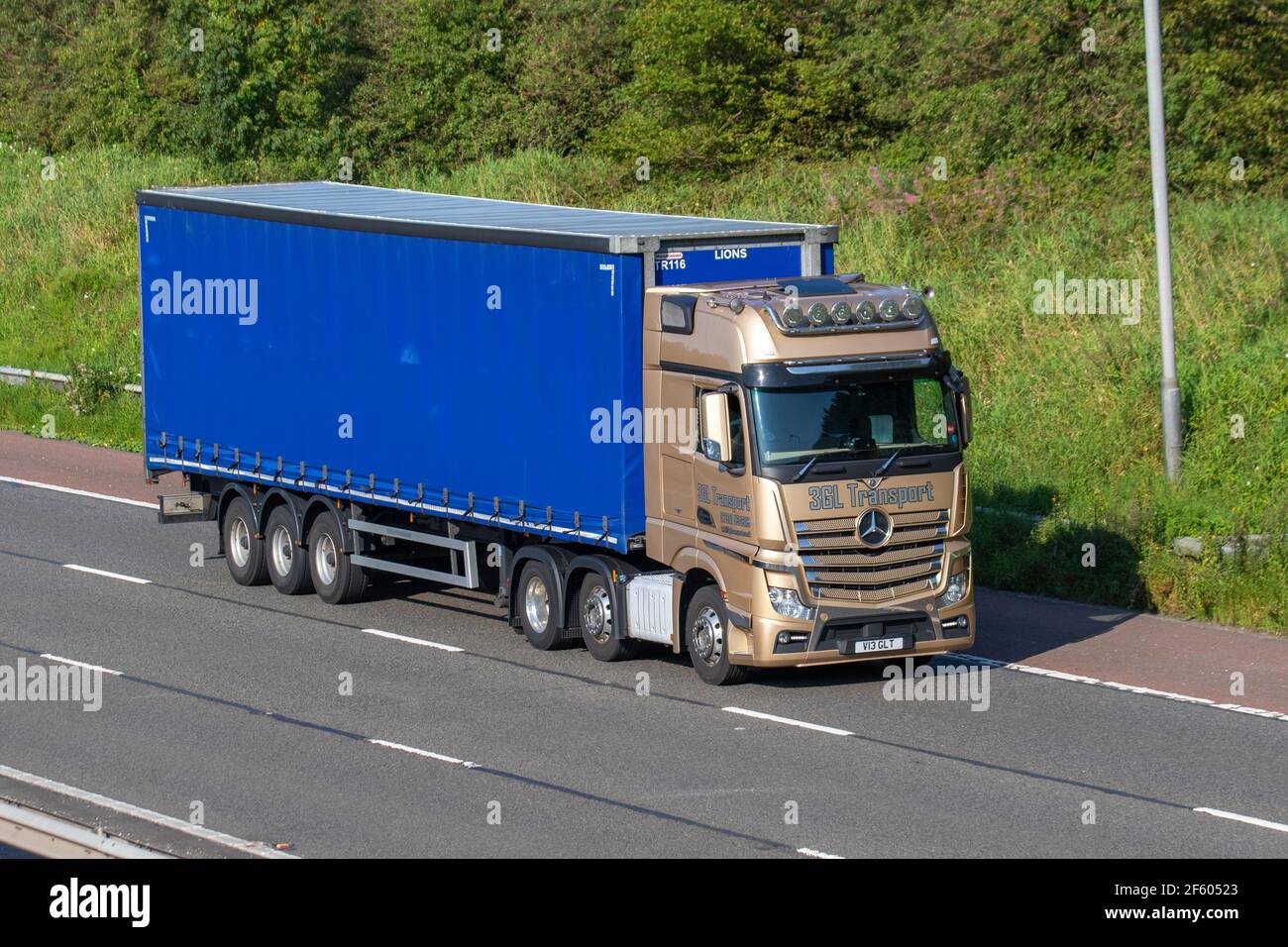 Gold Mercedes Benz Truck