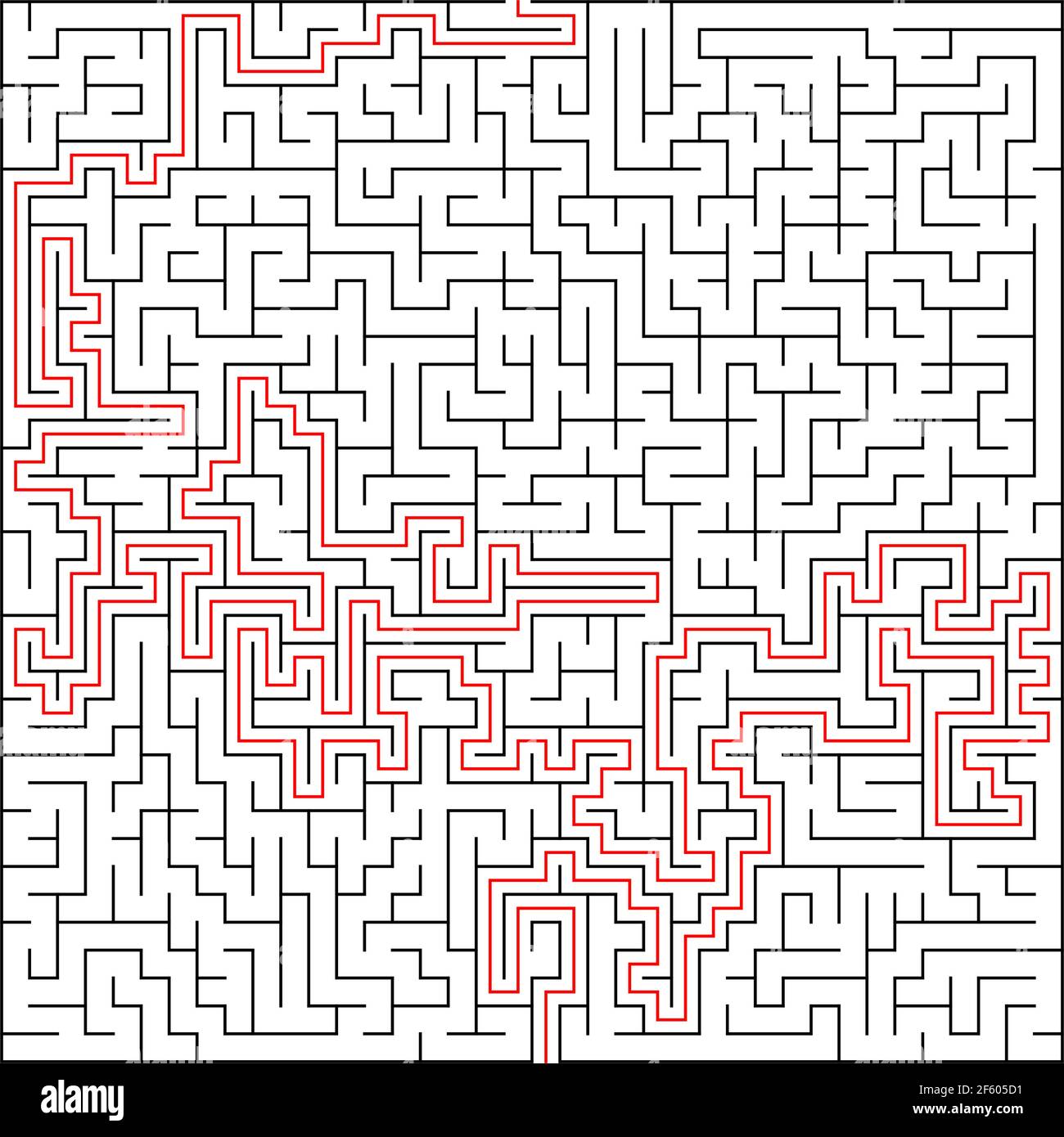 Maze, labyrinth puzzle game. Riddle, brain-teaser game concept ...