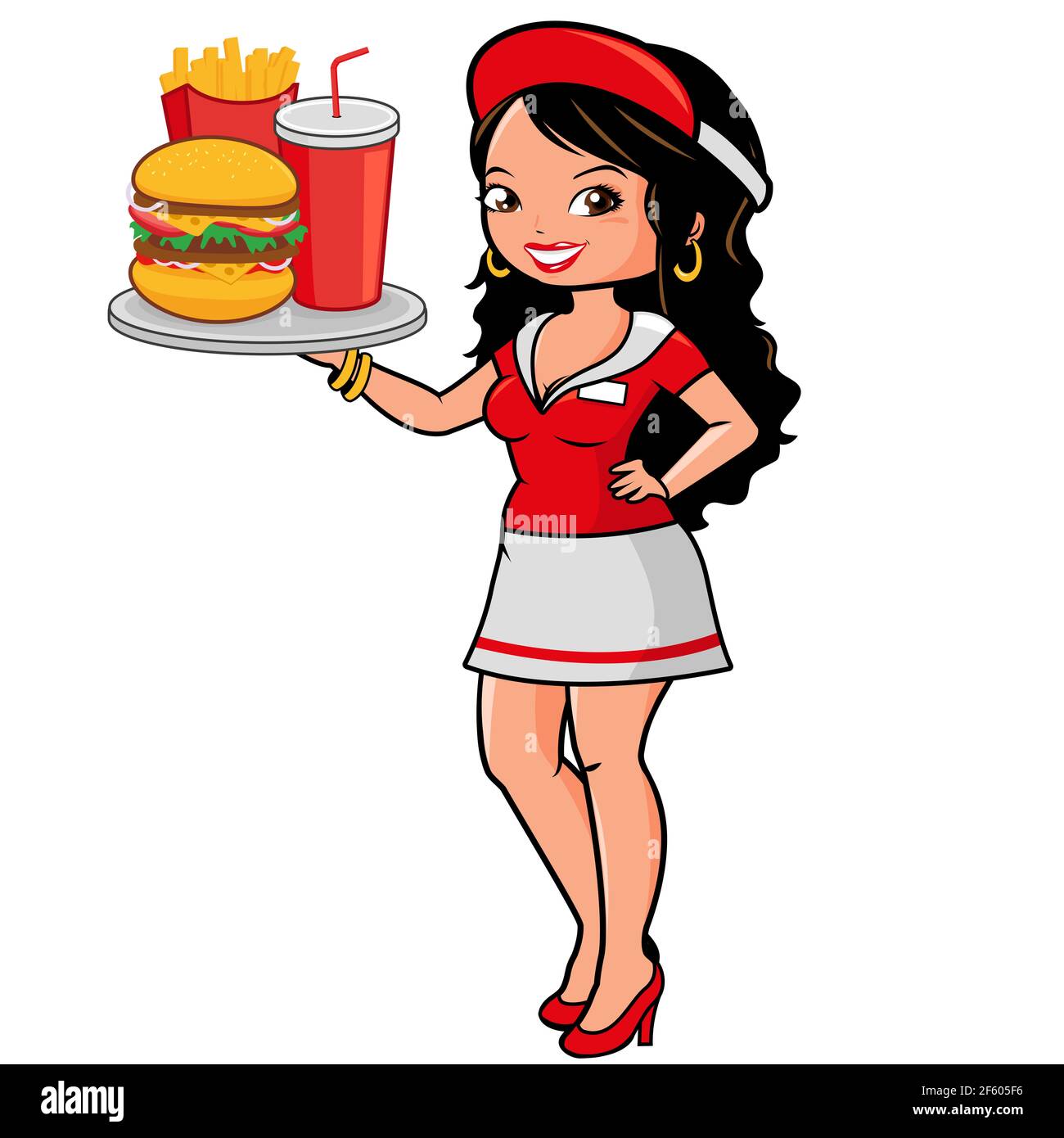 Restaurant staff employee service Cut Out Stock Images & Pictures - Alamy