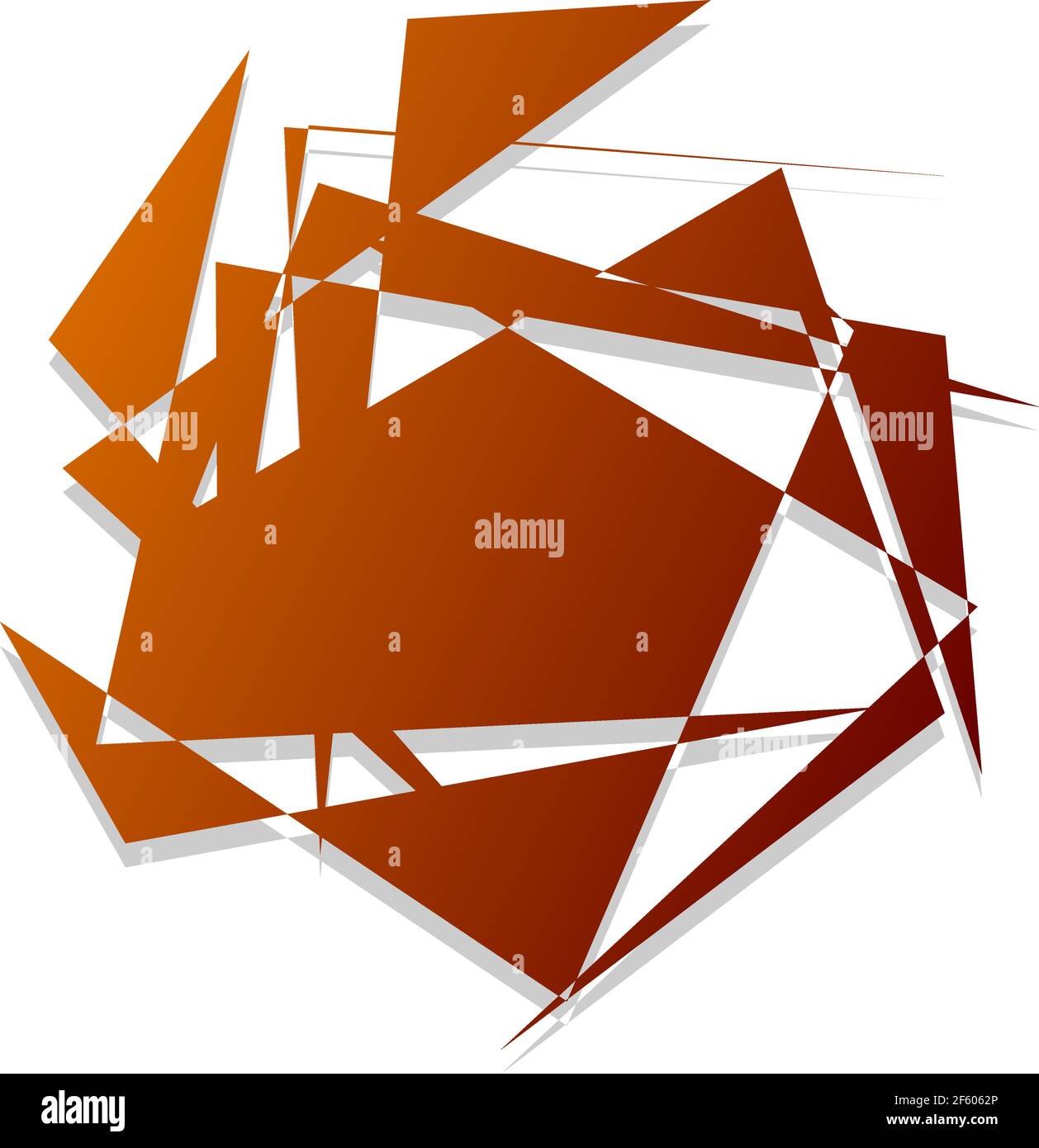 Edgy random abstract geometric shape, element — Stock vector ...