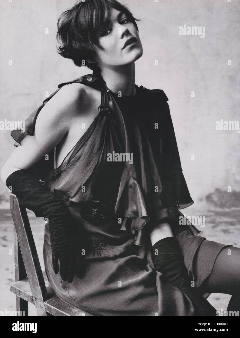 poster advertising Burberry fashion house in paper magazine from 2004 ...