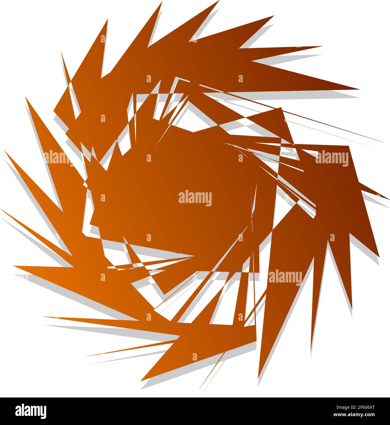 Edgy random abstract geometric shape, element — Stock vector ...