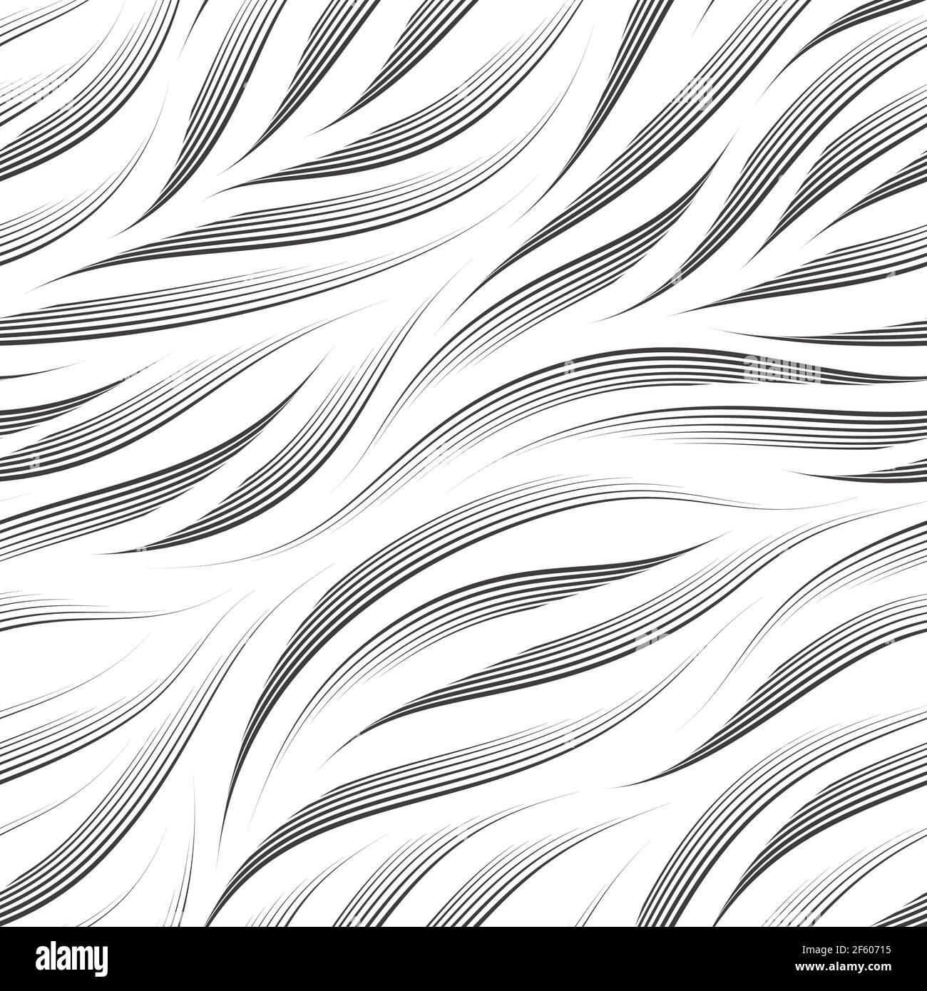 Seamless vector pattern of black graceful lines drawn with a pen ...