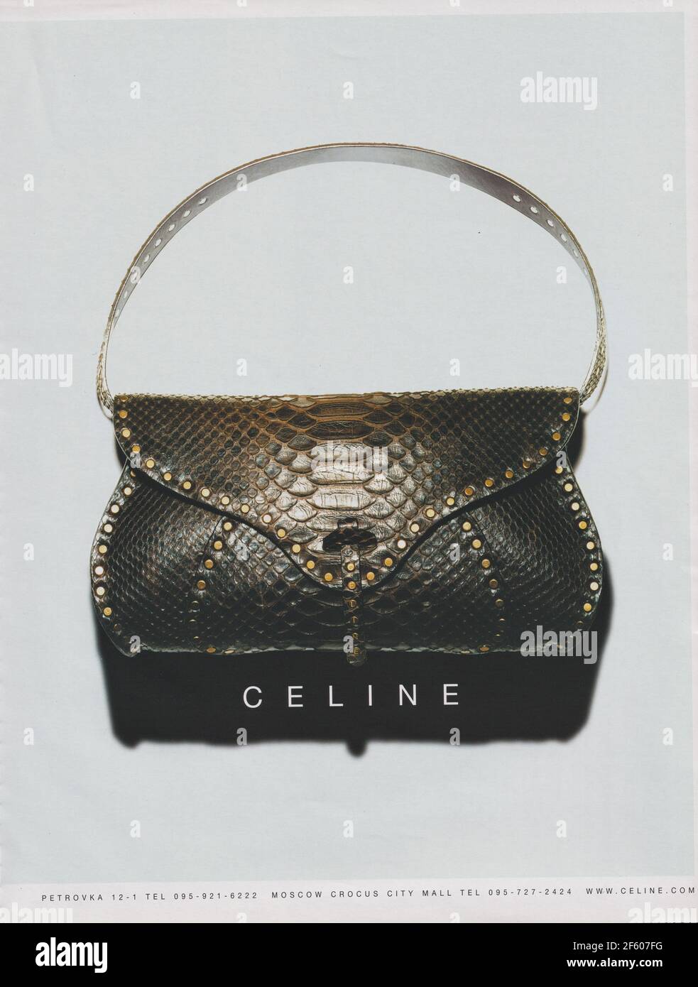 poster advertising CELINE fashion house in paper magazine from 2004 ...