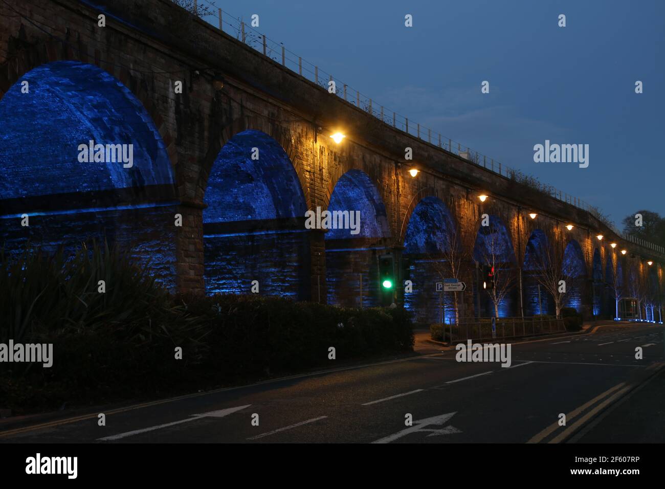 Railway Viaduct, Kilmarnock, Ayrshire, Scotland, UK. 18 March 2021 ...