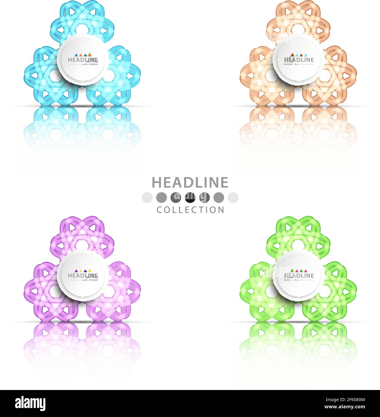 Brochure header colorful layout background template design collection ...