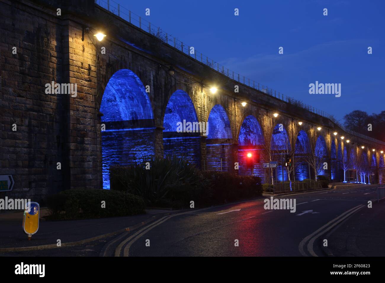 Railway Viaduct, Kilmarnock, Ayrshire, Scotland, UK. 18 March 2021 ...