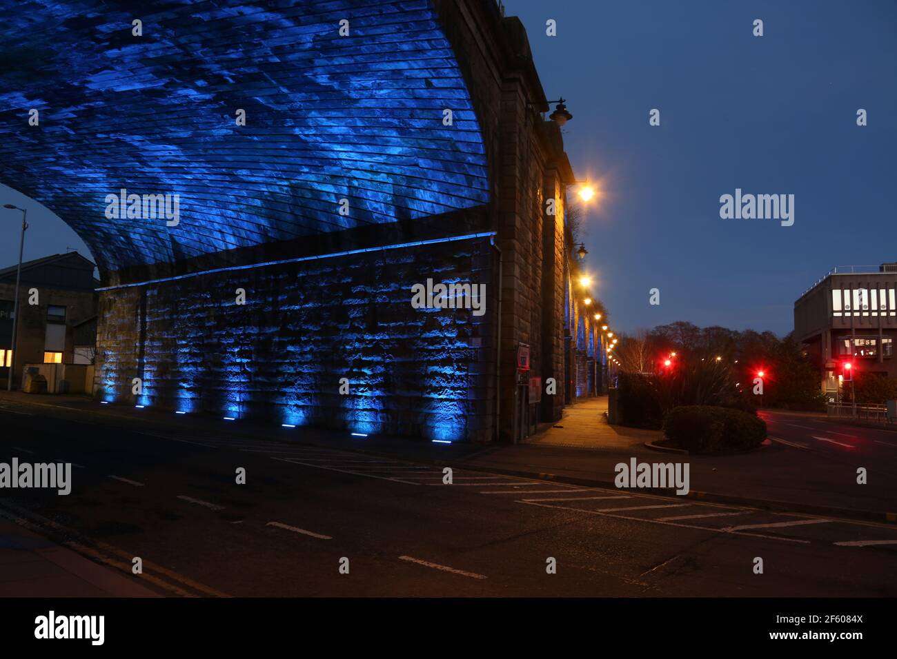 Railway Viaduct, Kilmarnock, Ayrshire, Scotland, UK. 18 March 2021 ...