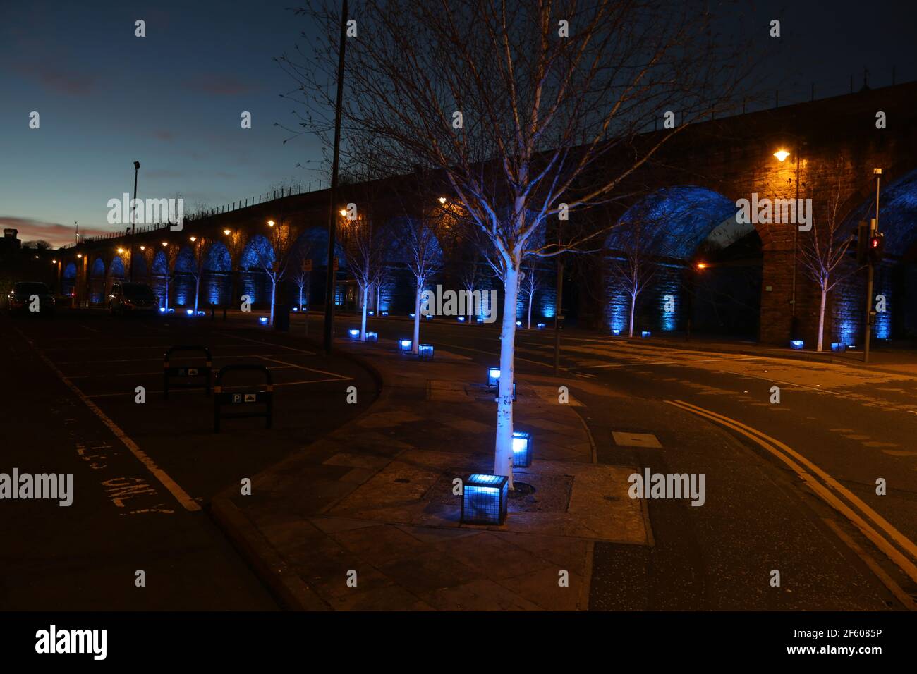 Railway Viaduct, Kilmarnock, Ayrshire, Scotland, UK. 18 March 2021 ...