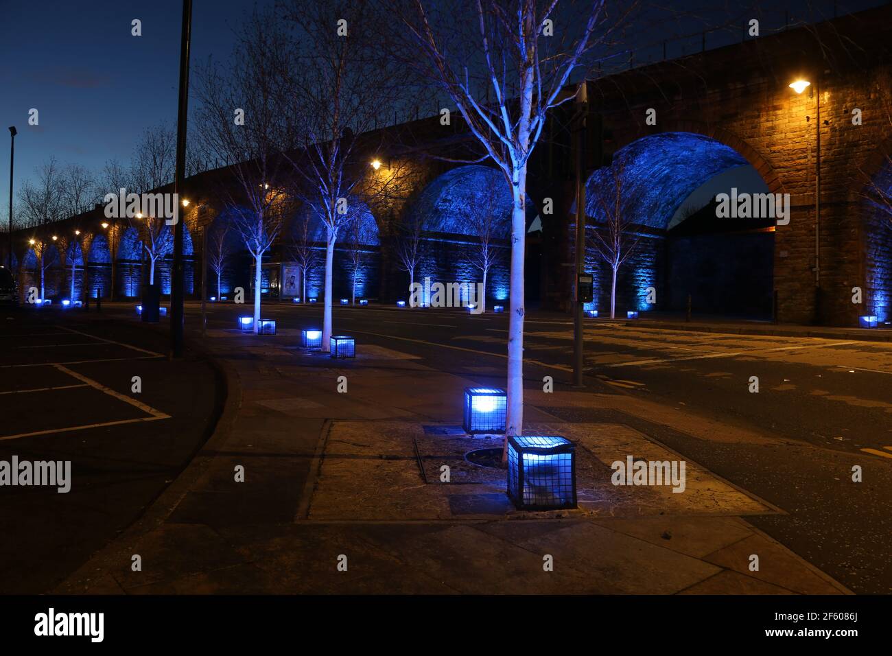 Railway Viaduct, Kilmarnock, Ayrshire, Scotland, UK. 18 March 2021 ...