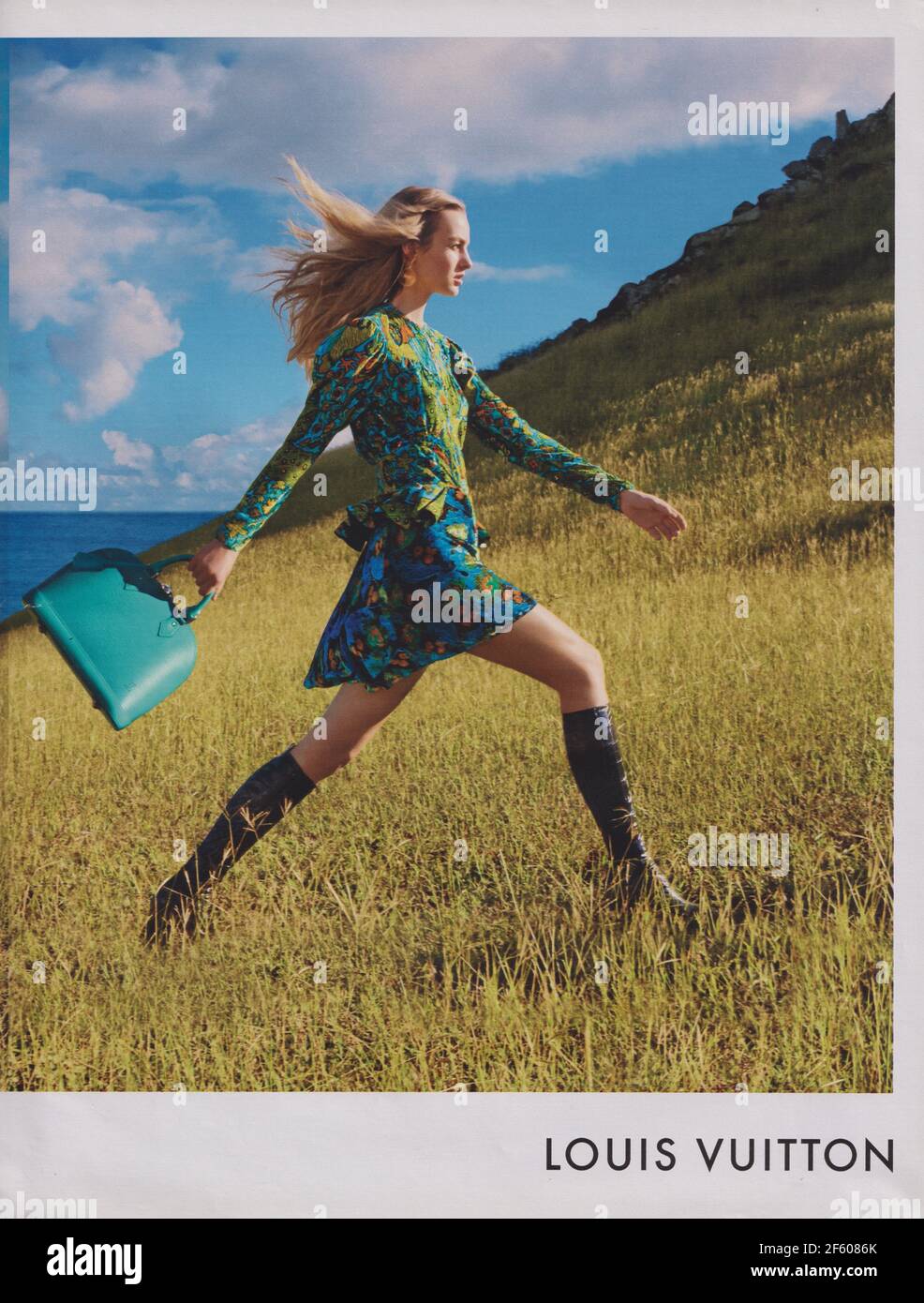 poster advertising Louis Vuitton handbag in paper magazine from 2015 ...