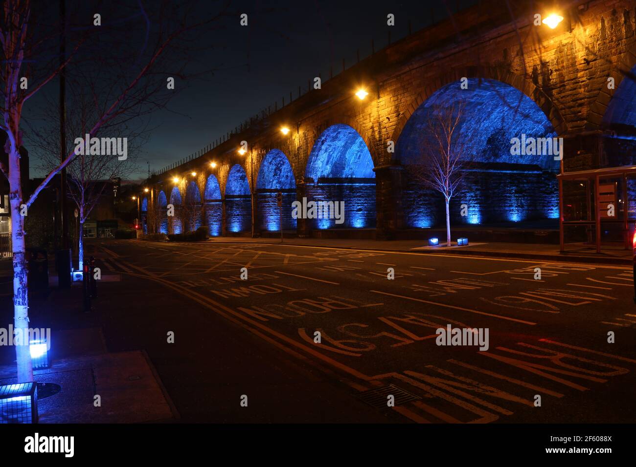 Railway Viaduct, Kilmarnock, Ayrshire, Scotland, UK. 18 March 2021 ...
