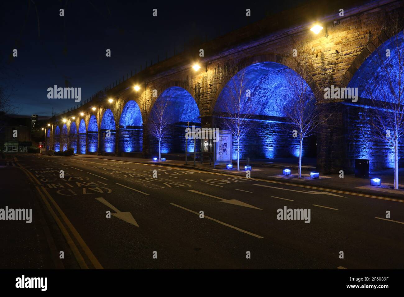 Railway Viaduct, Kilmarnock, Ayrshire, Scotland, UK. 18 March 2021 ...