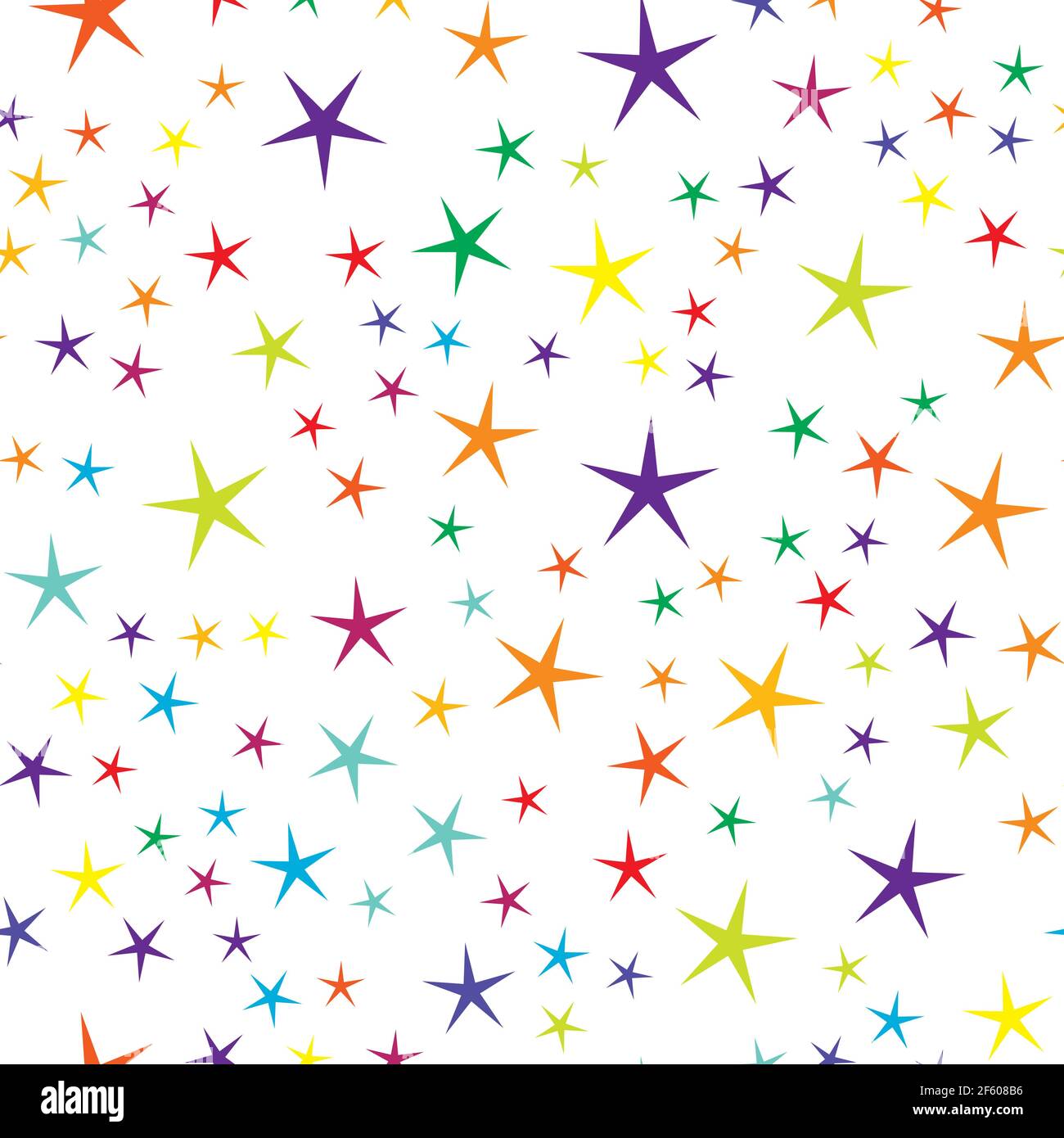 Random star shape pattern, background. Seamlessly repeatable. — Stock ...