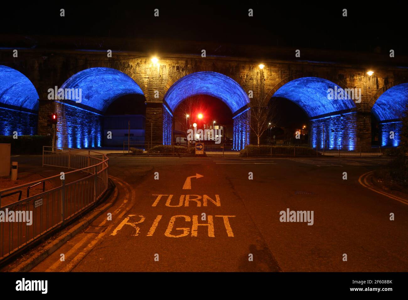 Railway Viaduct, Kilmarnock, Ayrshire, Scotland, UK. 18 March 2021 ...