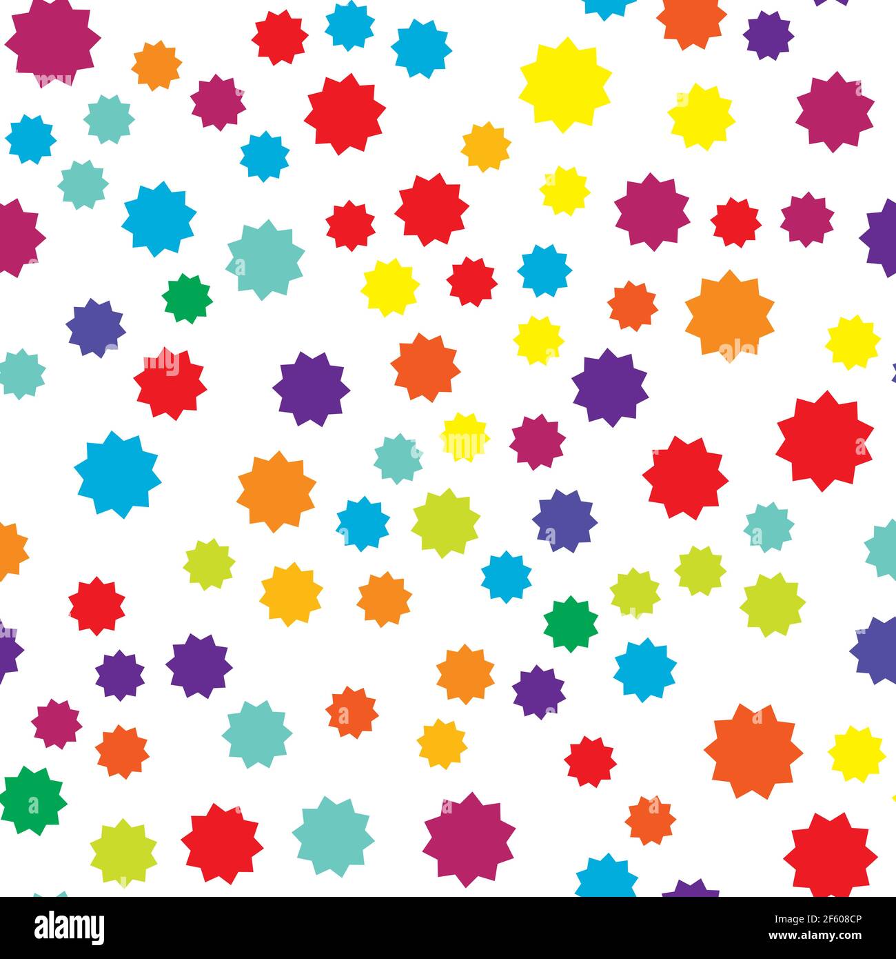 Random star shape pattern, background. Seamlessly repeatable. — Stock ...