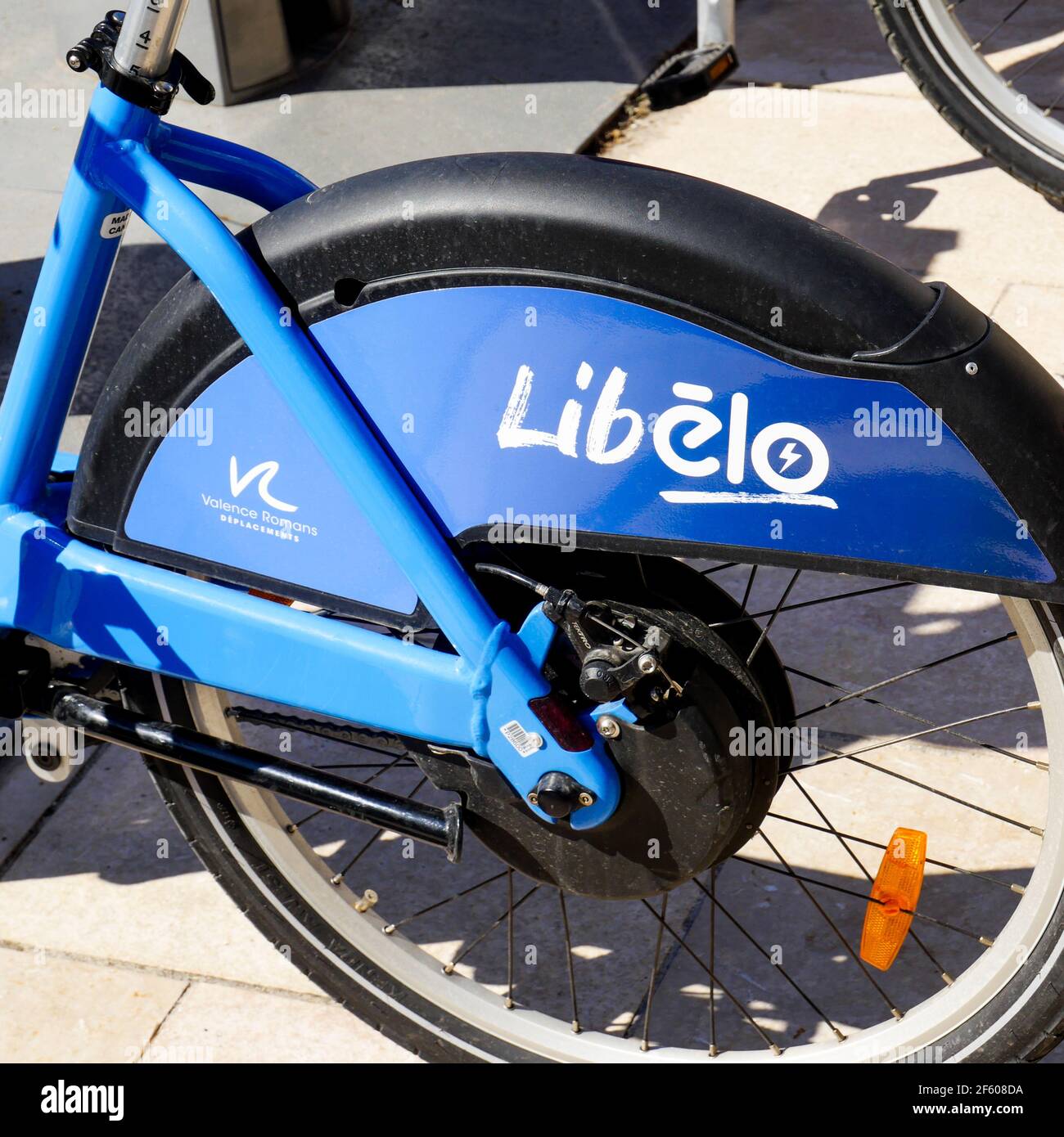 Libelo rent a bike station, Valence, Drome, France Stock Photo - Alamy