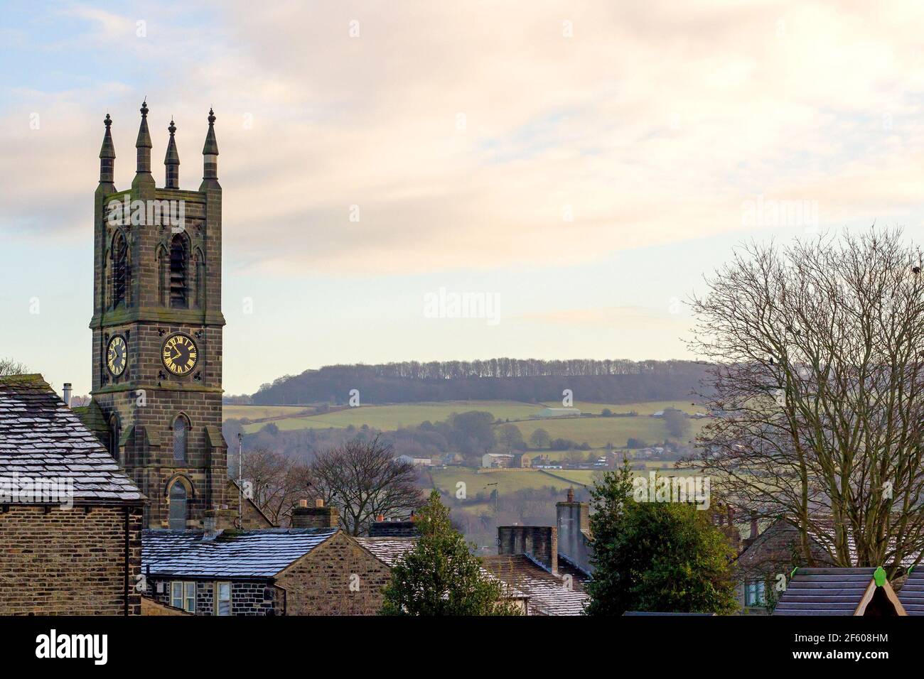 St Mary's Church, Honley, Holmfirth Stock Photo - Alamy