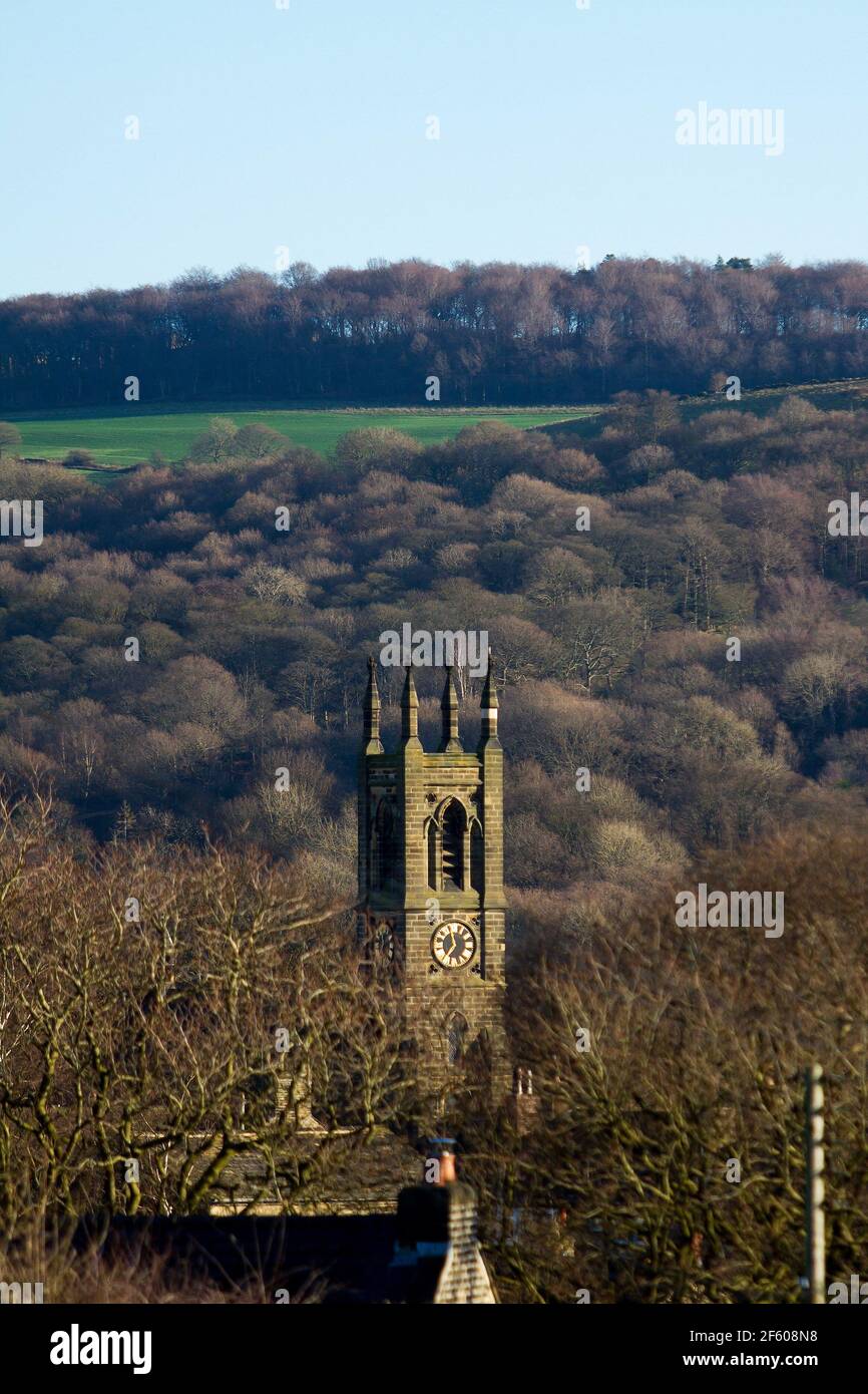 St Mary's Church, Honley, Holmfirth Stock Photo - Alamy