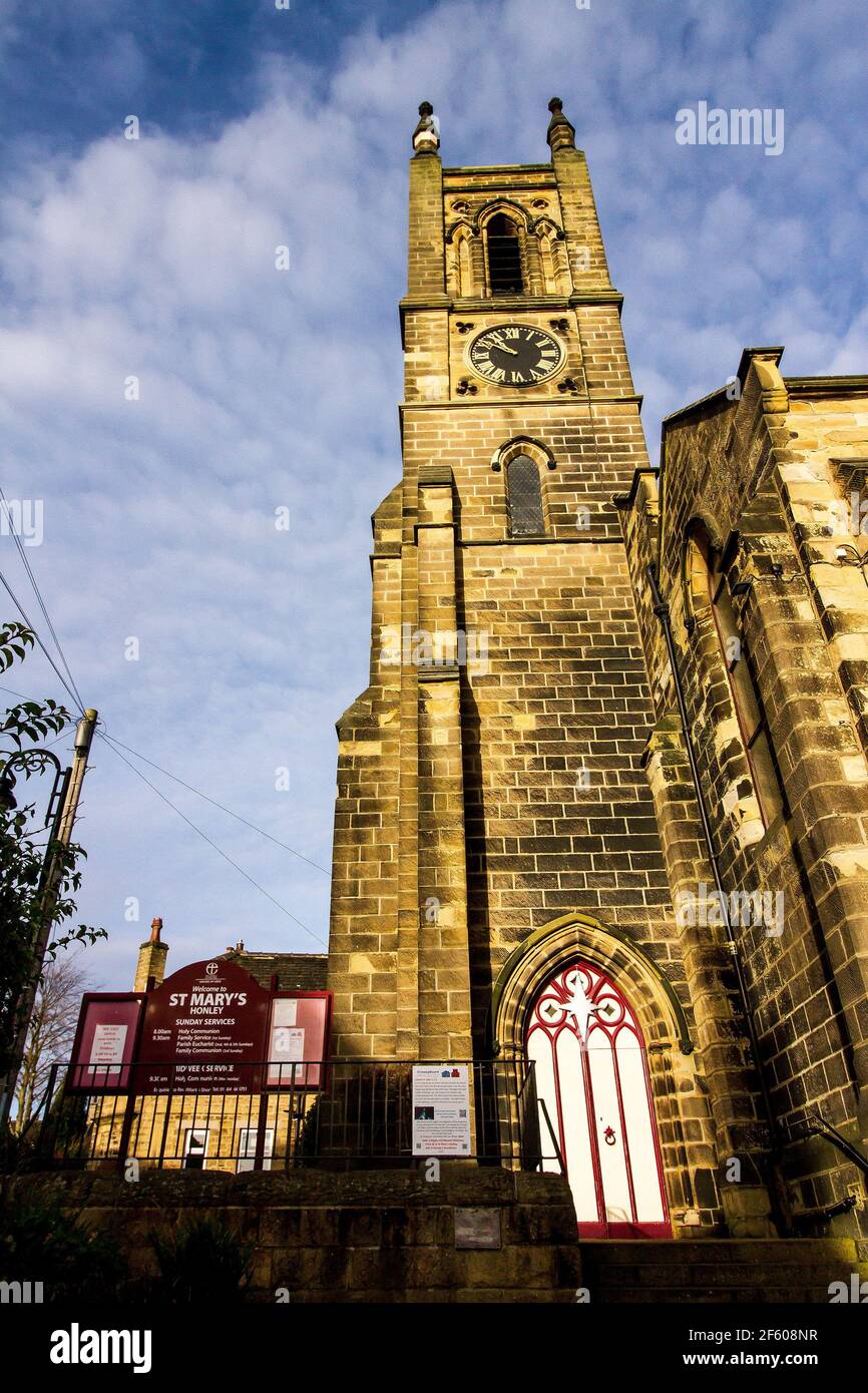St Mary's Church, Honley, Holmfirth Stock Photo - Alamy