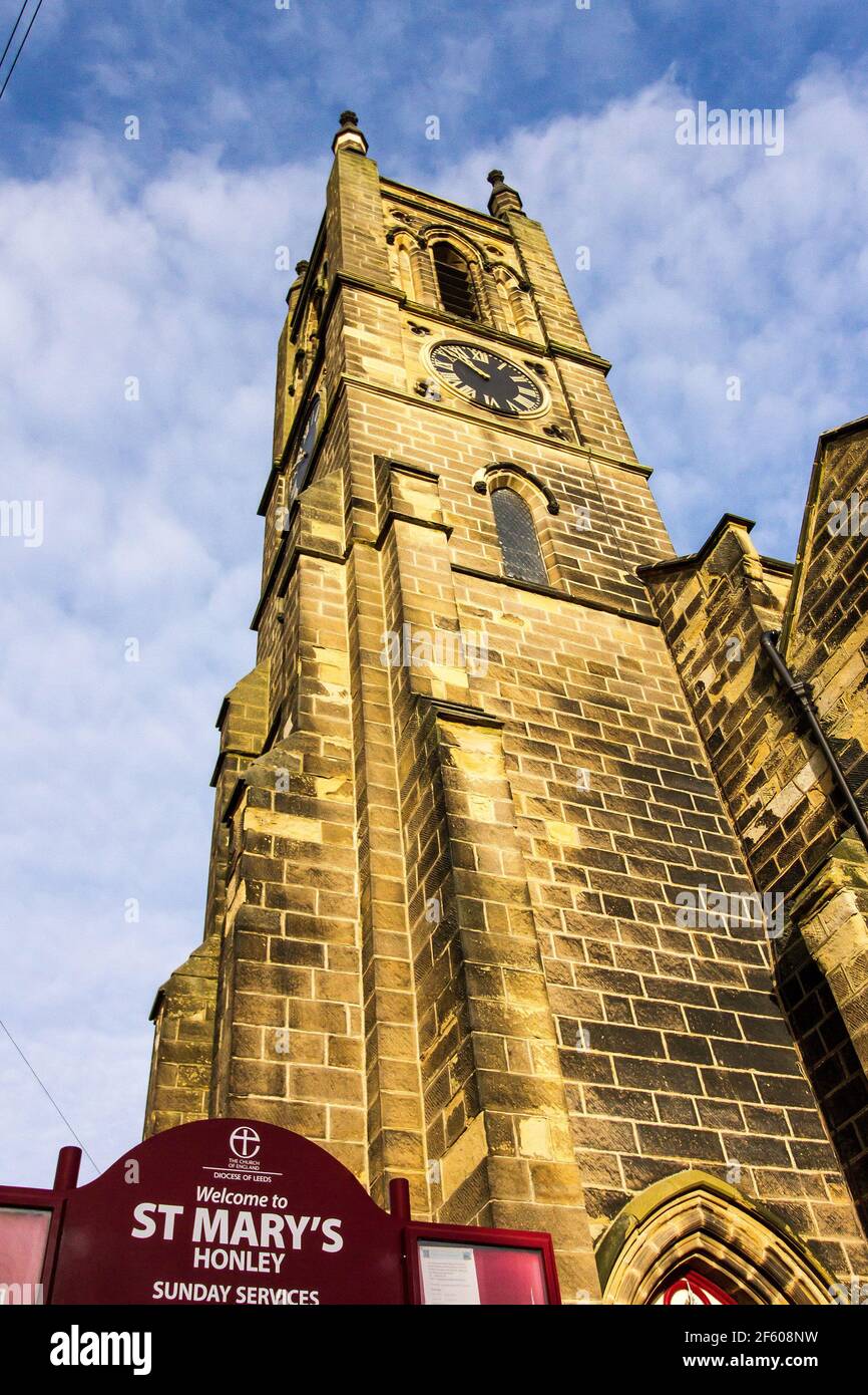 St Mary's Church, Honley, Holmfirth Stock Photo - Alamy