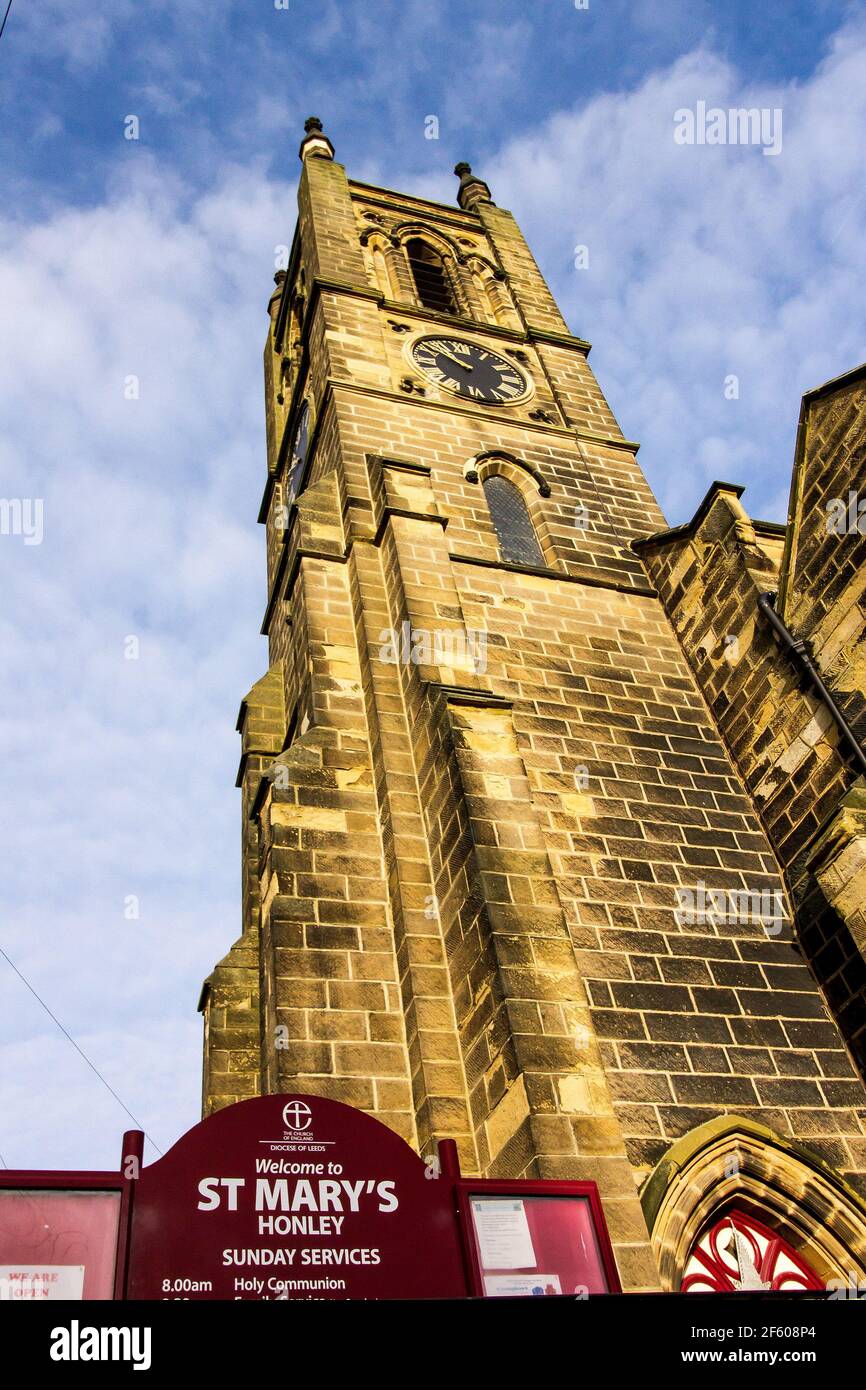 St Mary's Church, Honley, Holmfirth Stock Photo - Alamy
