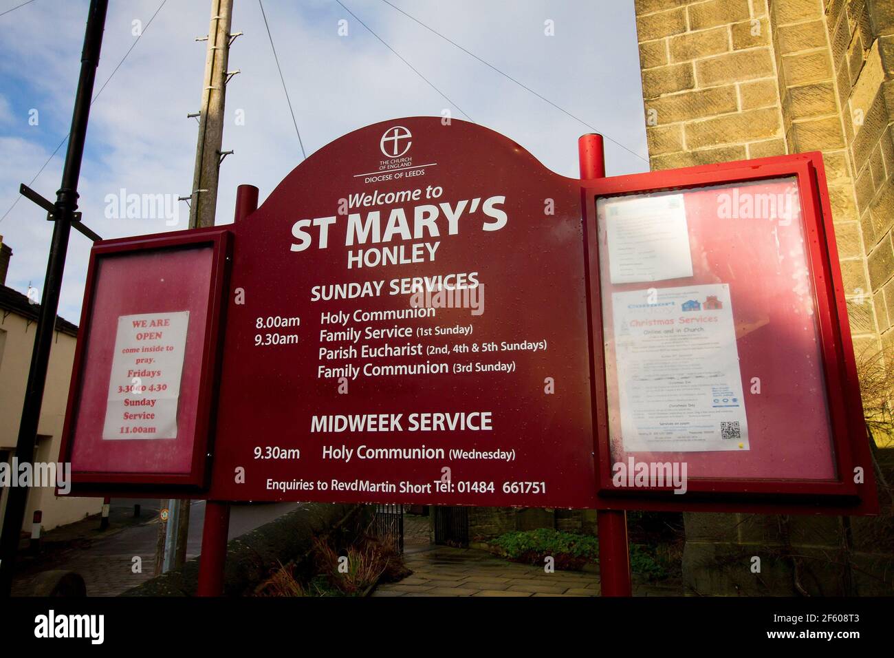 St Mary's Church, Honley, Holmfirth Stock Photo - Alamy